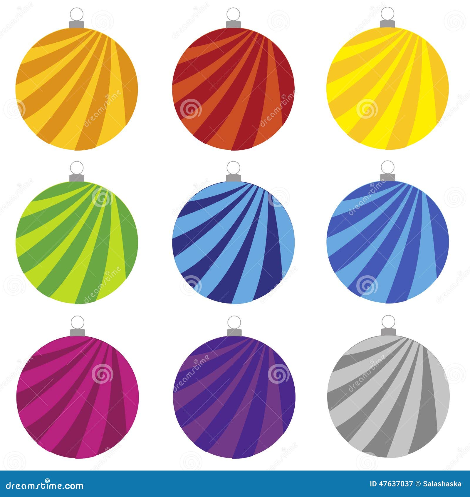 Christmas bulbs stock illustration. Illustration of december - 47637037