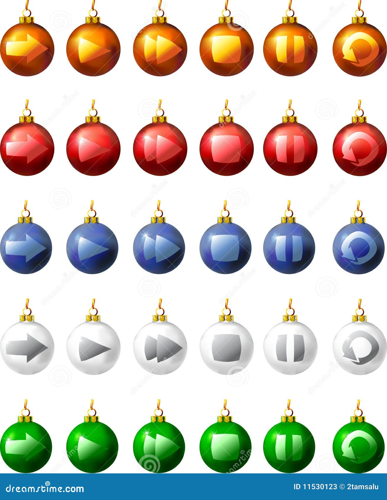 Christmas buttons stock vector. Illustration of forward - 11530123