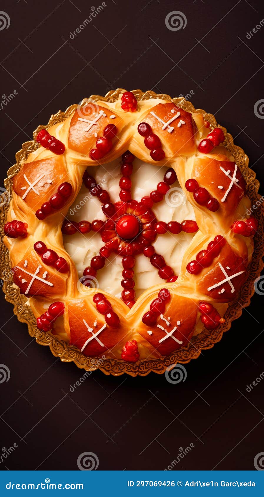 Christmas Cake With Decorations Stock Illustration Illustration Of
