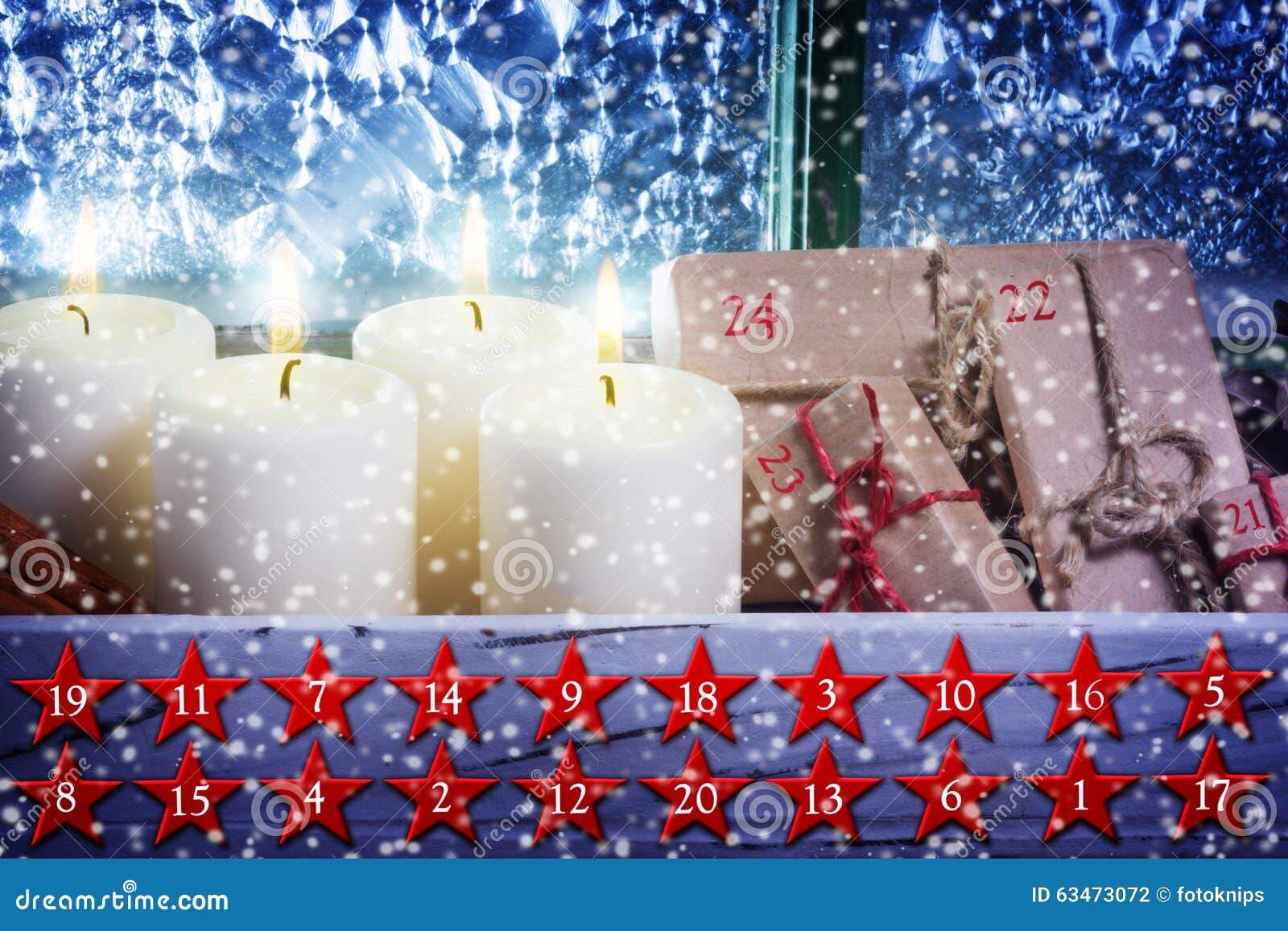 Christmas Calendar, Advent Calendar Stock Photo - Image of calendar ...