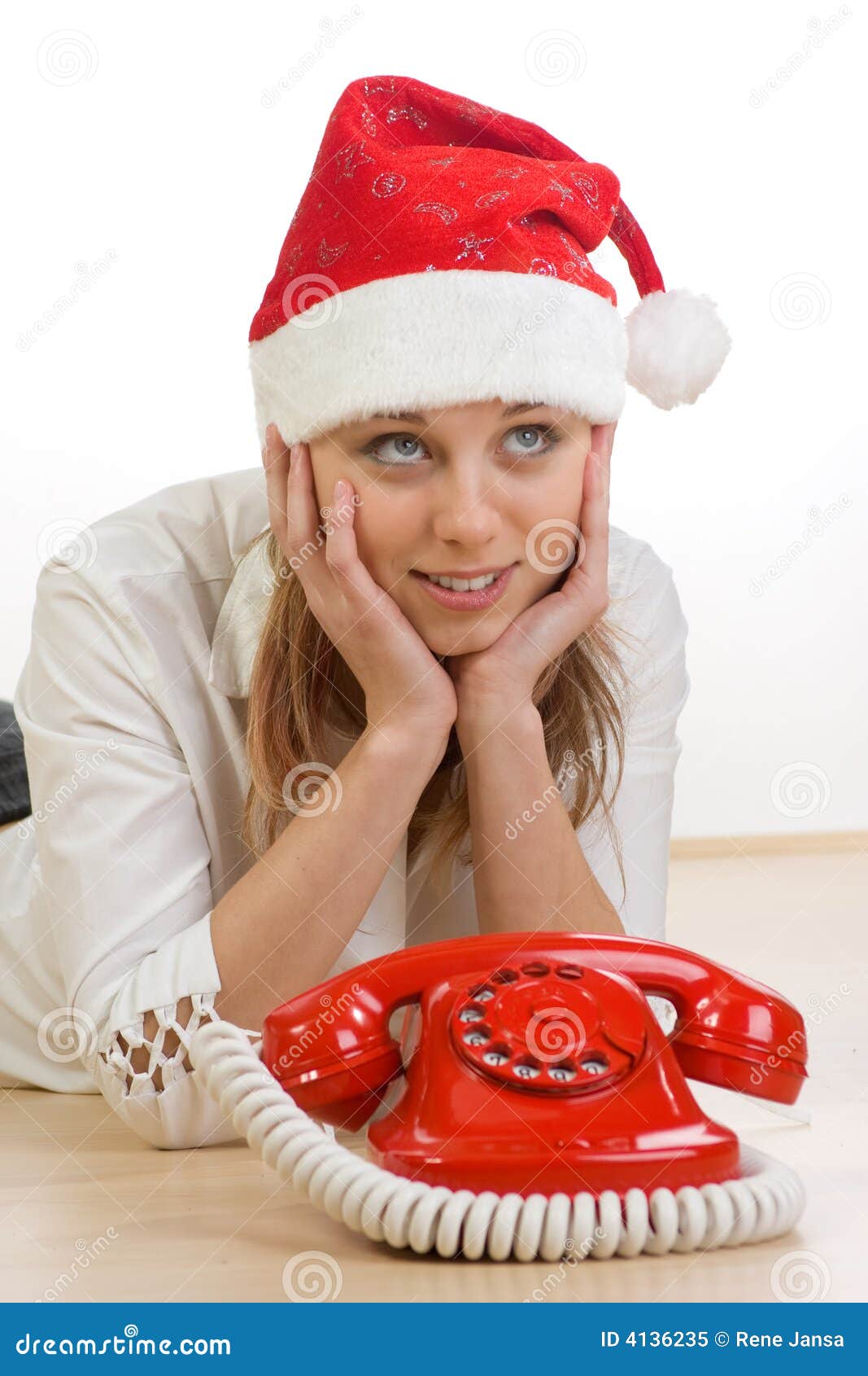 Christmas Call stock image. Image of expect, dreaming - 4136235