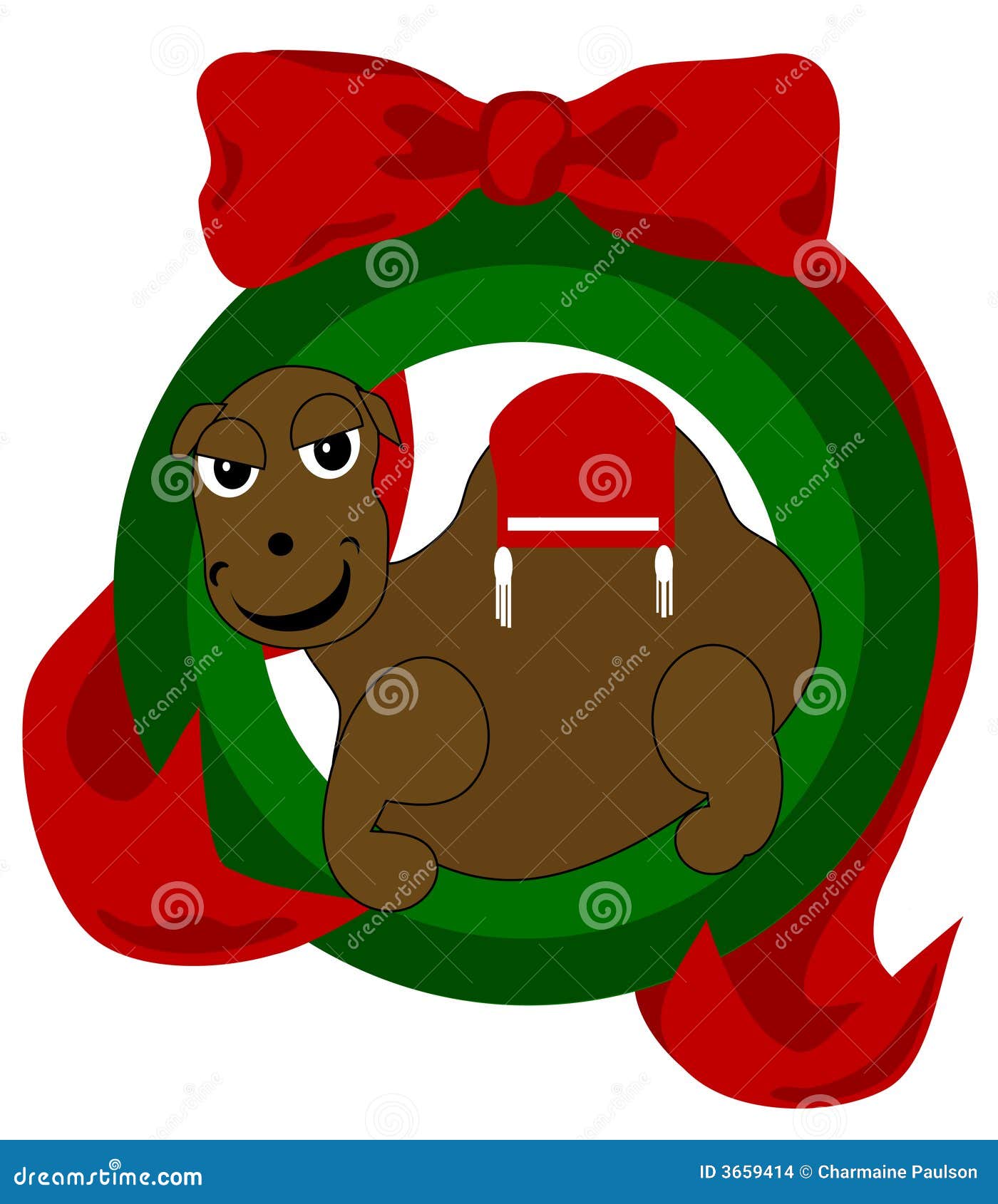 Christmas Camel stock vector. Illustration of illustrations - 3659414