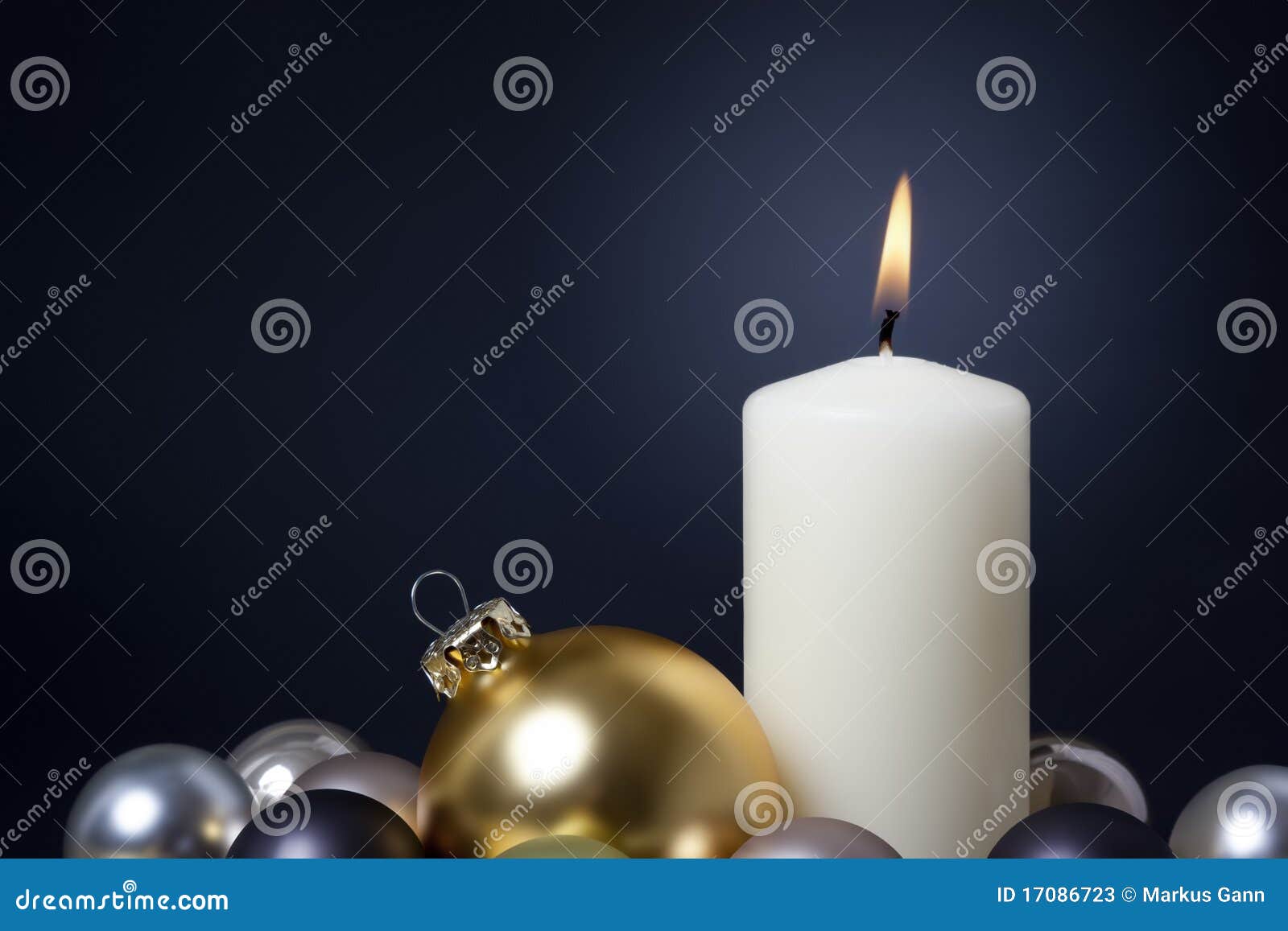 Christmas candle stock image. Image of color, bauble - 17086723