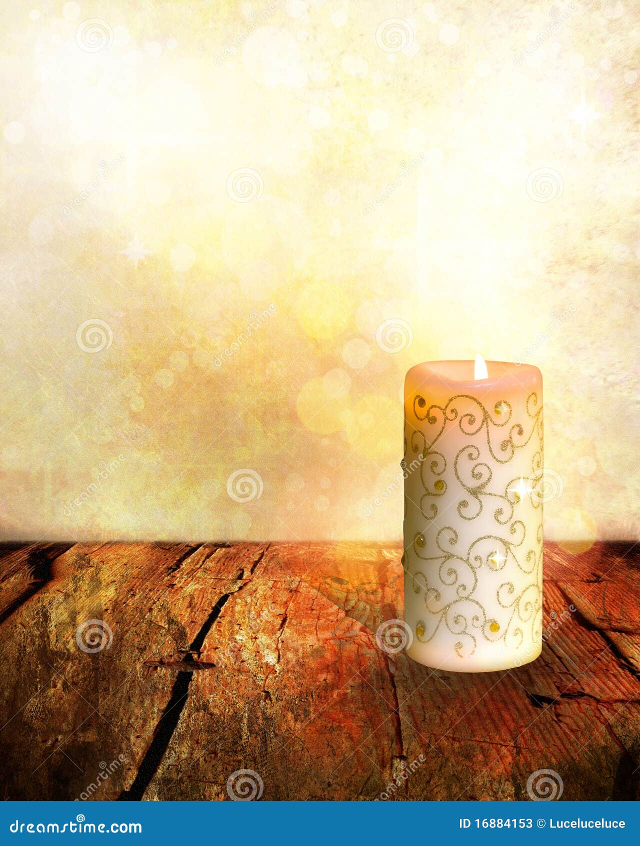 Christmas Candle Background Stock Illustration - Illustration of ...