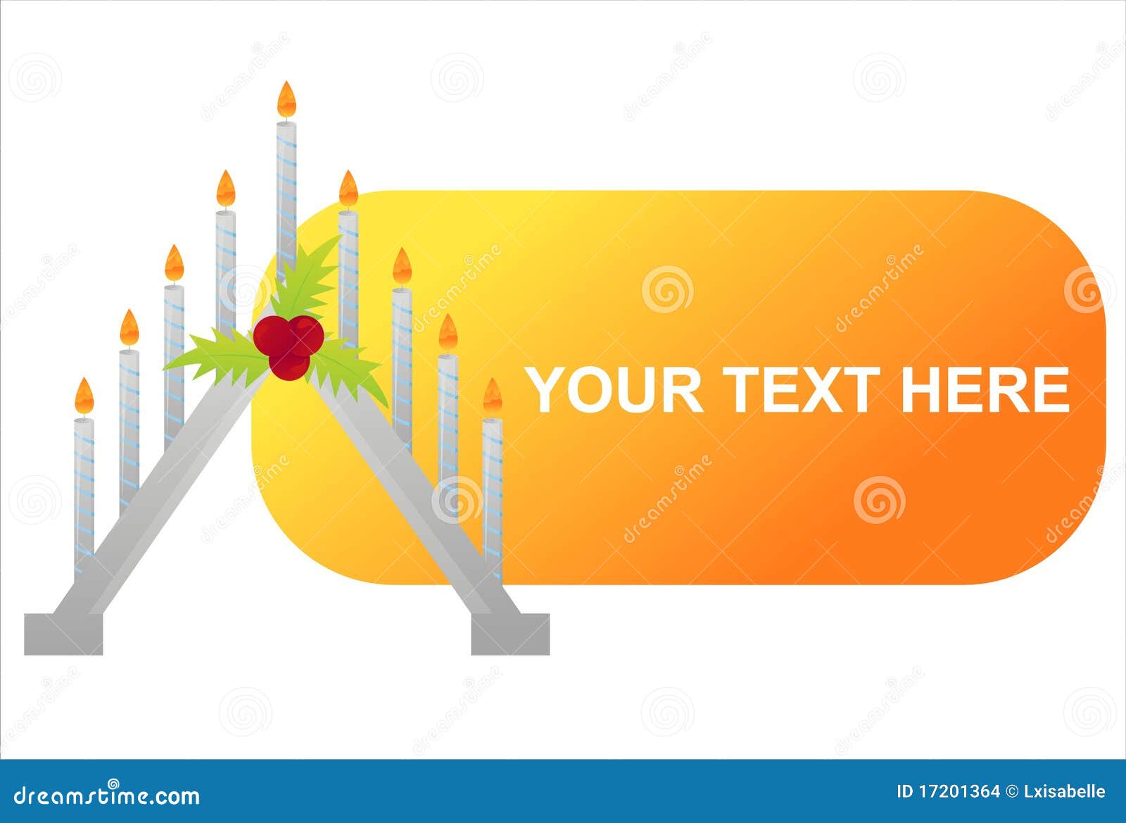 Christmas candles banner stock vector. Illustration of christmas - 17201364