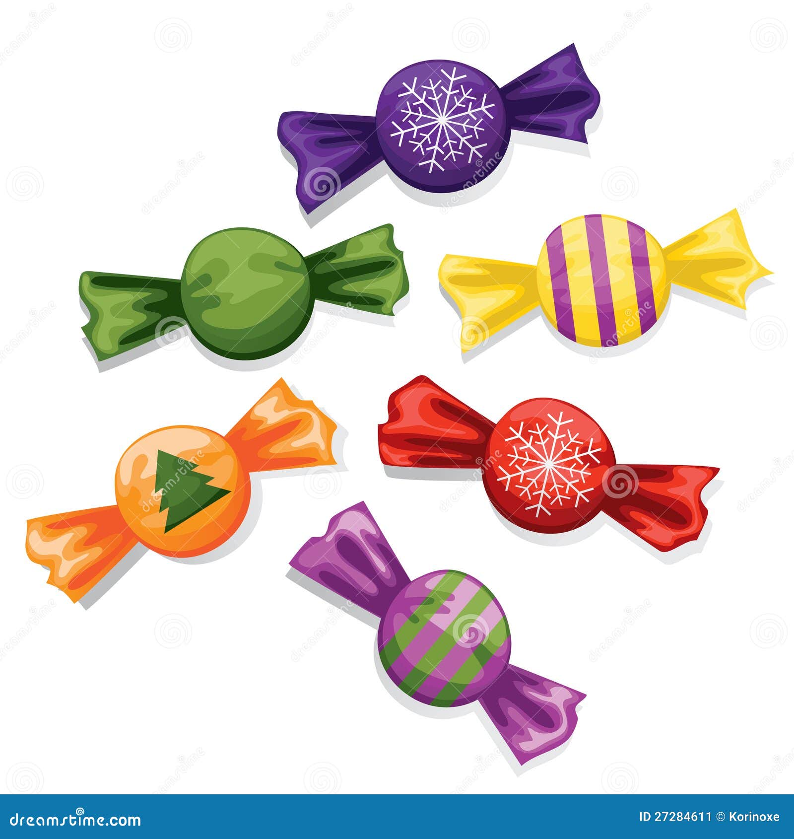 Christmas candy stock vector. Illustration of graphic - 27284611