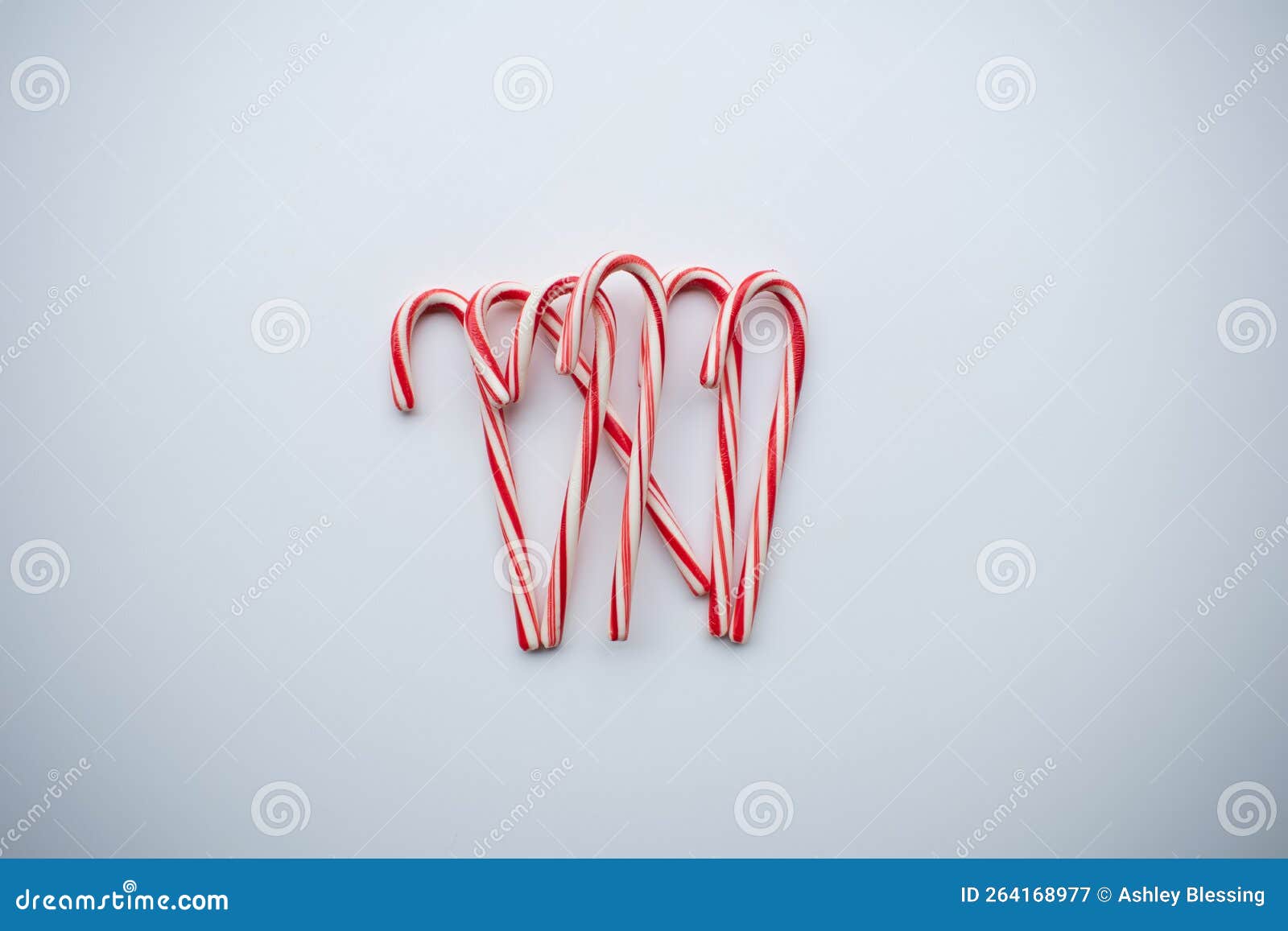 Row of Christmas Candy Canes Stock Image - Image of striped, white ...