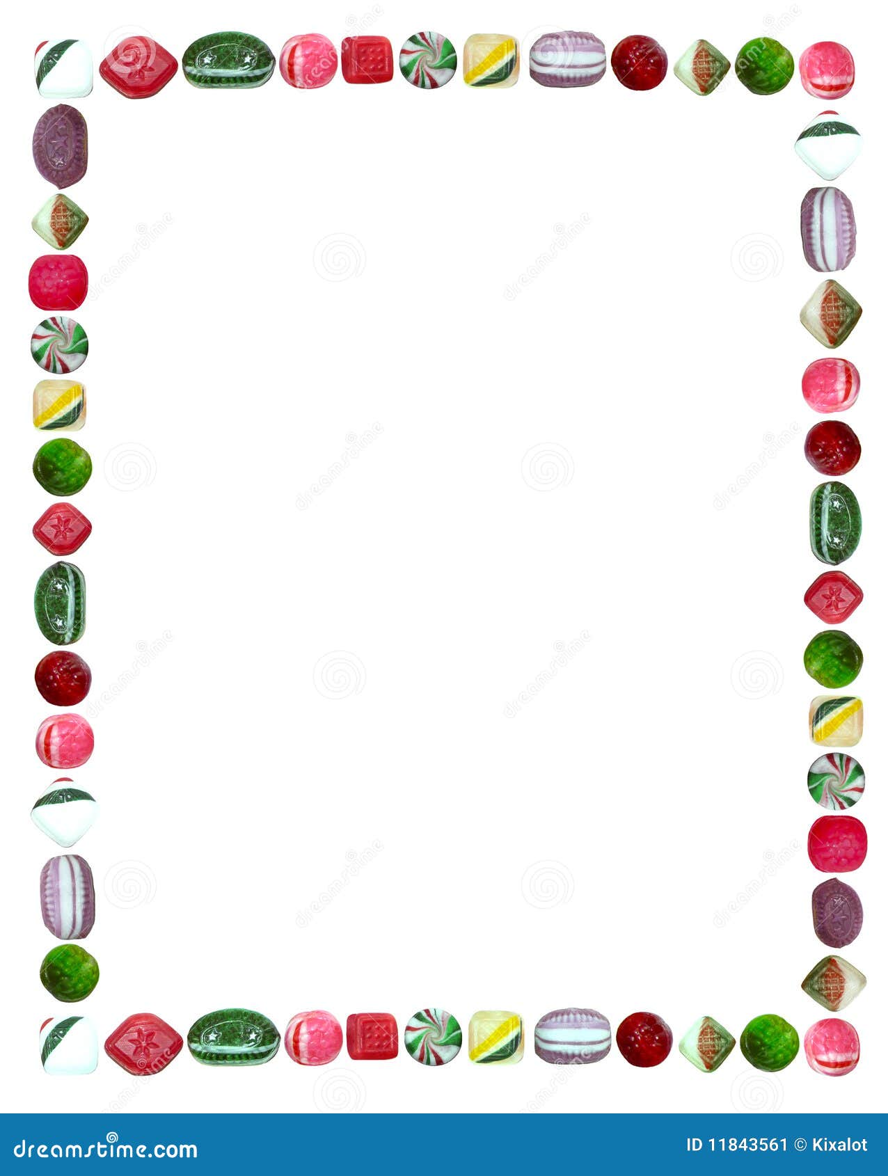 Christmas Candy Frame stock image. Image of sweets, flyer - 11843561