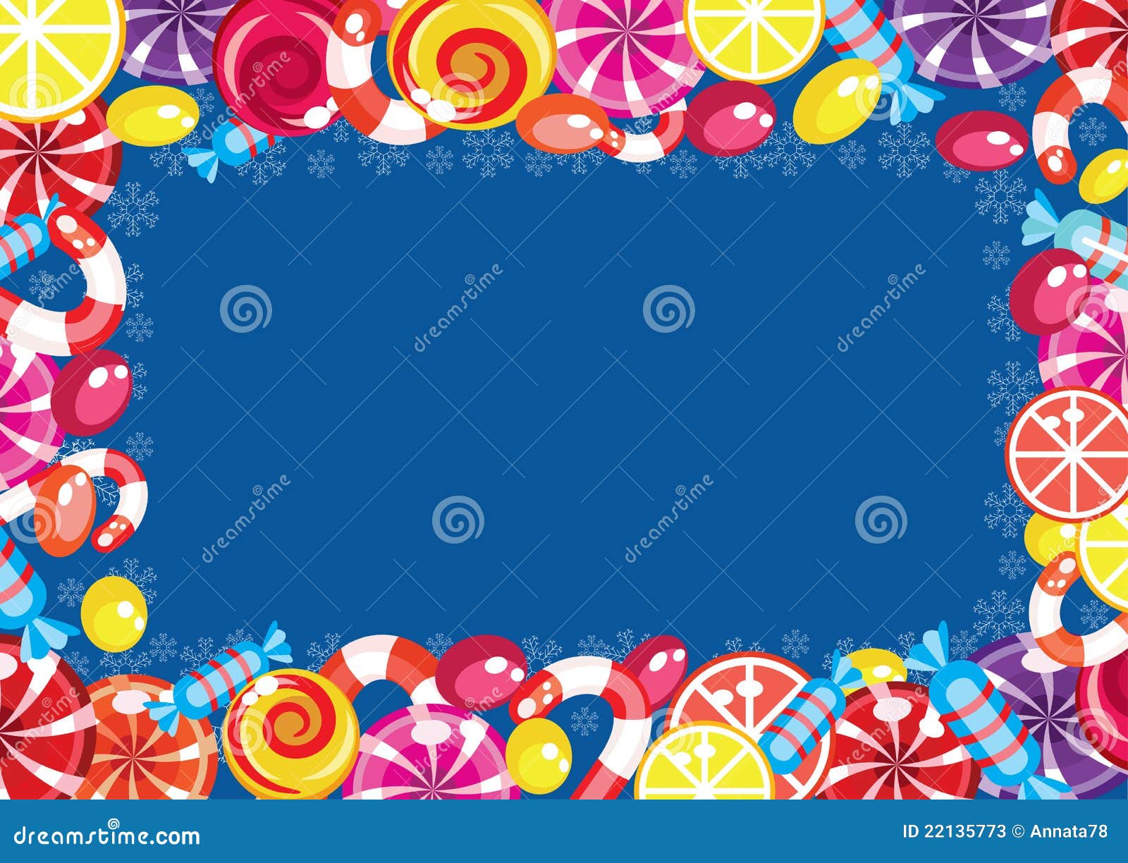 Christmas candy frame stock vector. Illustration of corner - 22135773