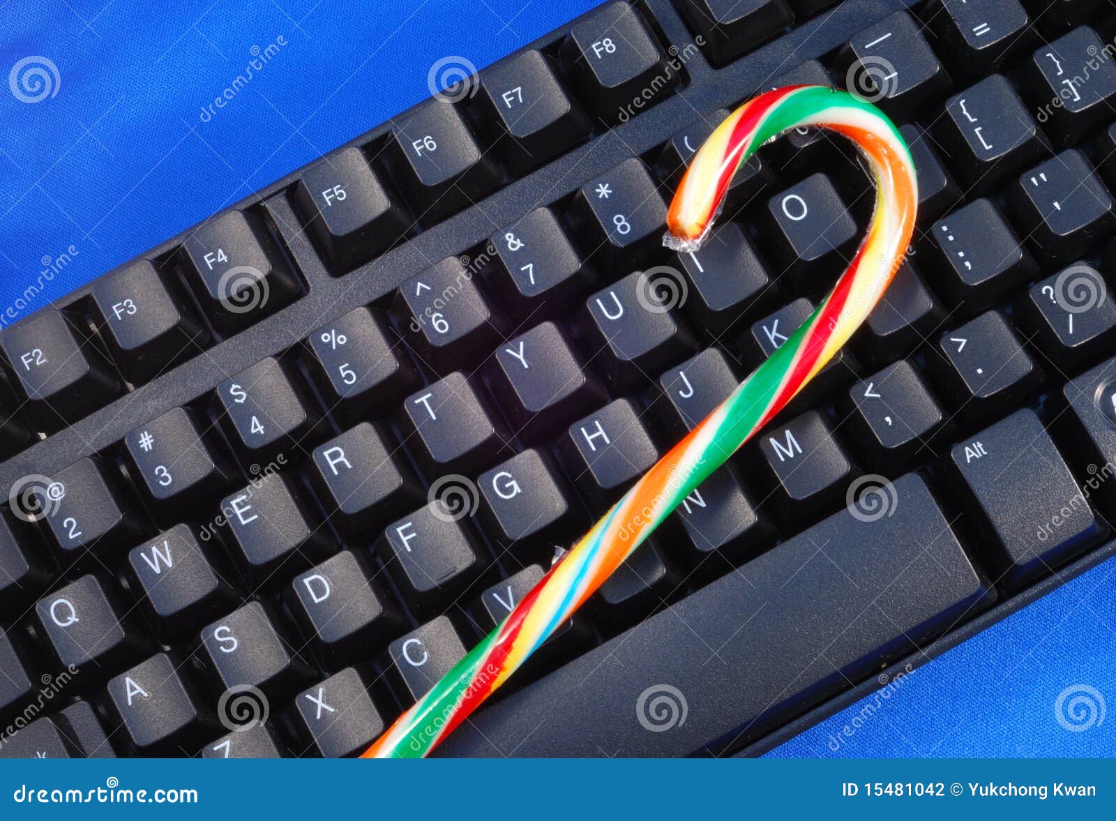 Christmas Candy on a Keyboard Stock Photo - Image of computer, keyboard ...