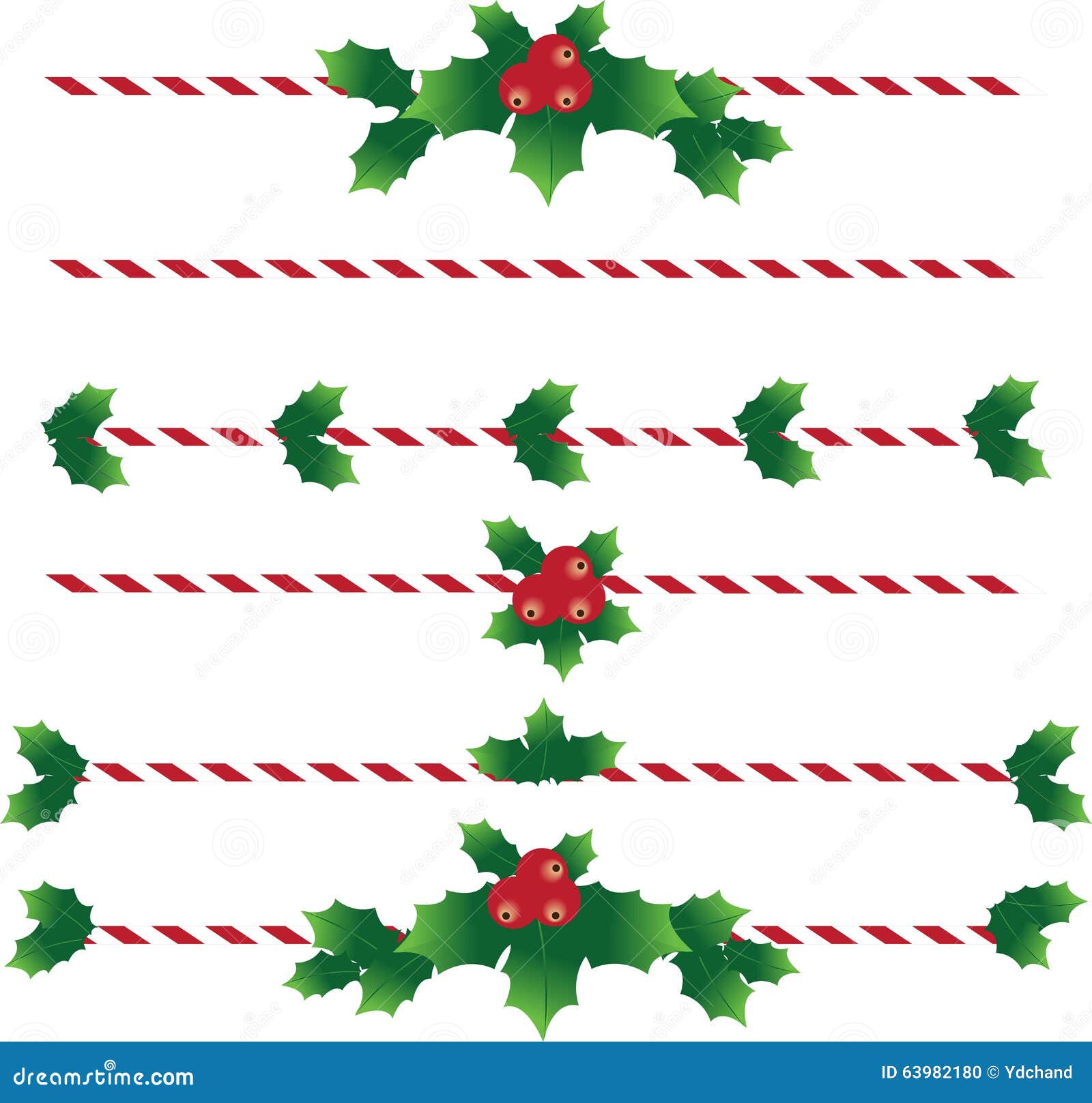 Christmas Candy Text Dividers Stock Illustration - Illustration of ...