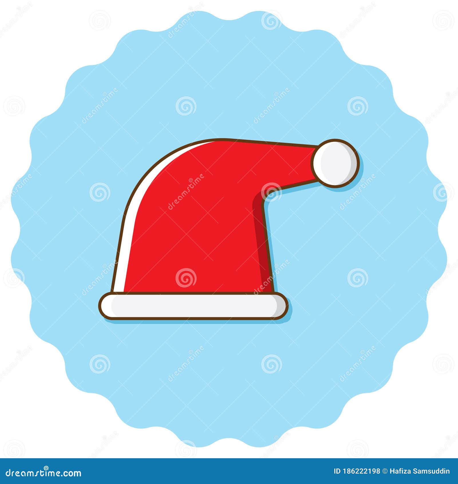 Christmas Cap. Vector Illustration Decorative Design Stock Vector ...