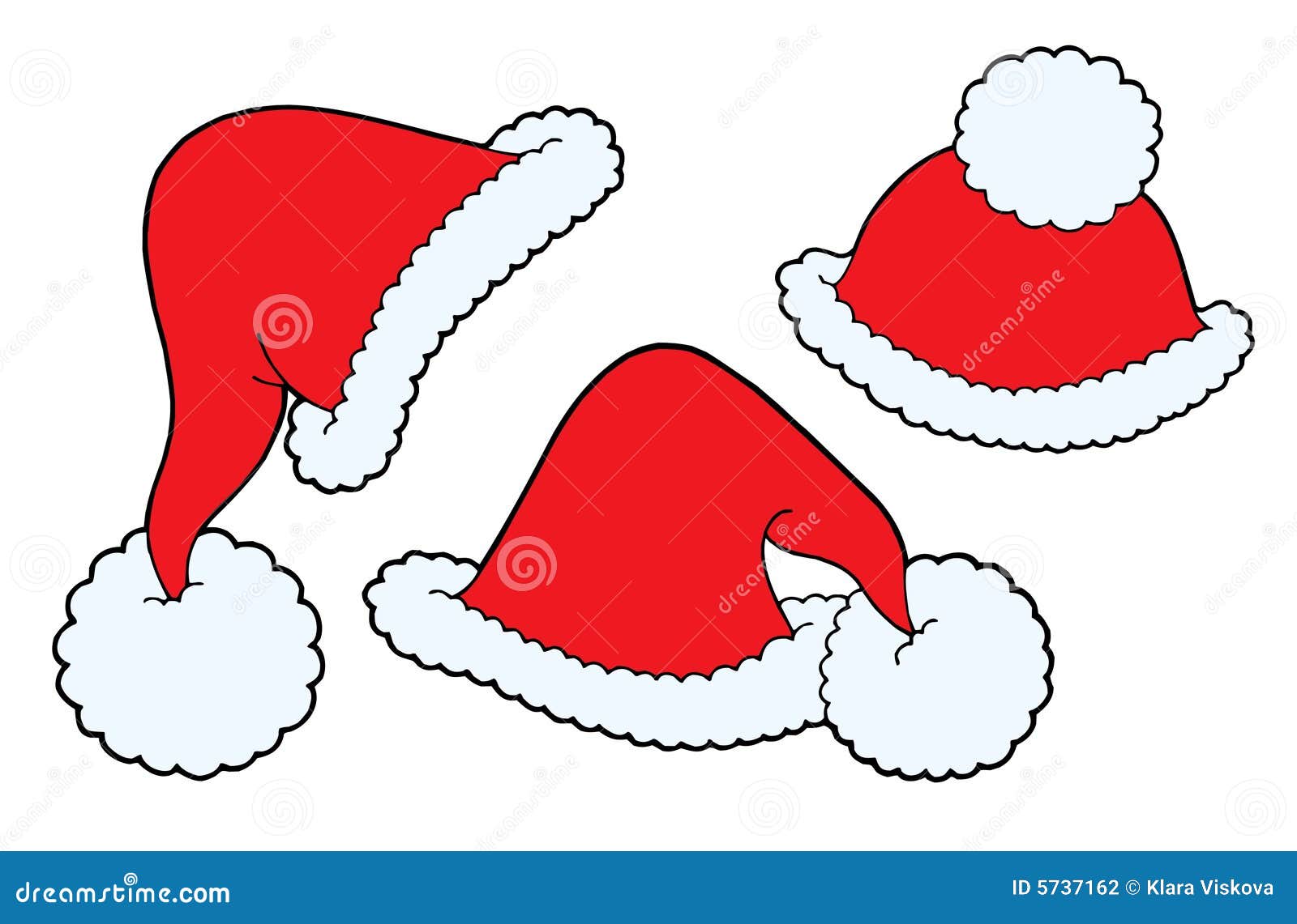 Christmas caps vector stock vector. Illustration of seasonal - 5737162
