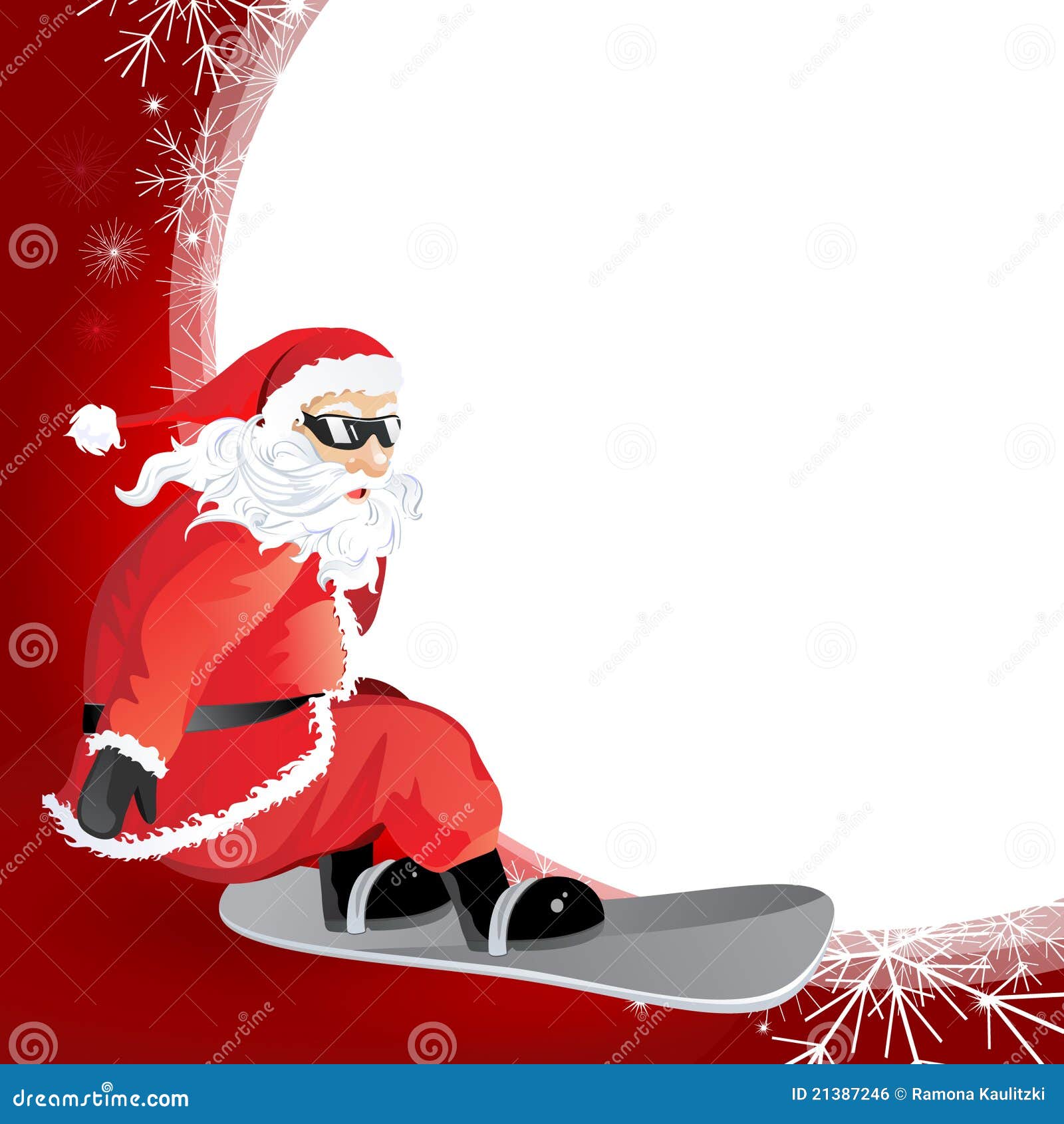 Christmas card stock illustration. Illustration of claus - 21387246