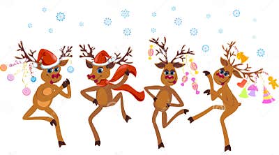 Christmas card stock vector. Illustration of dance, gesturing - 21912666