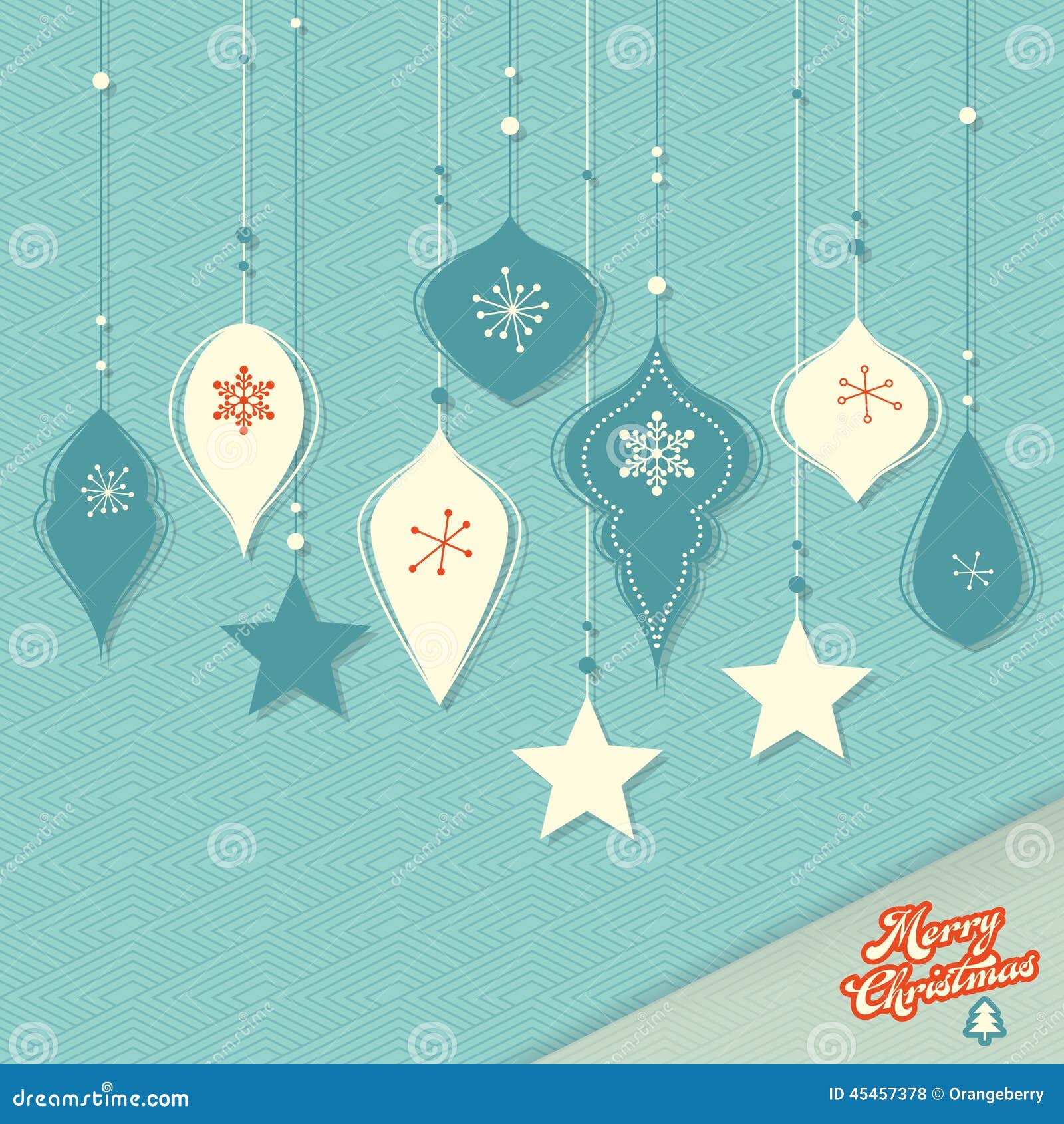 Christmas card stock vector. Illustration of design, festive - 45457378