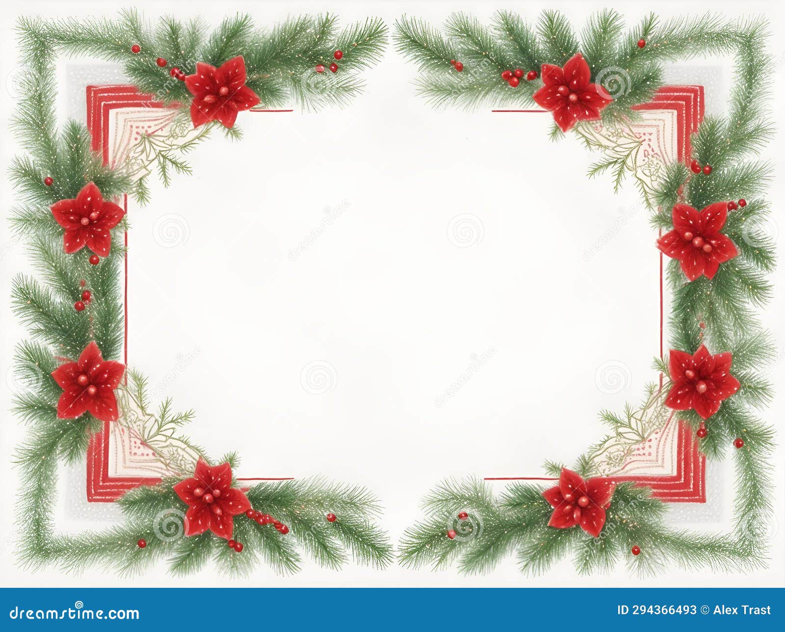 Christmas Card Frame stock illustration. Illustration of ...