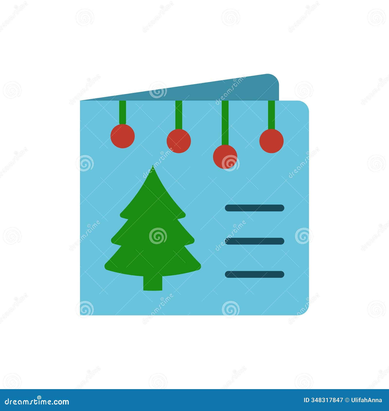 Christmas Card Icon Vector Basic Design Simple and Modern Stock ...