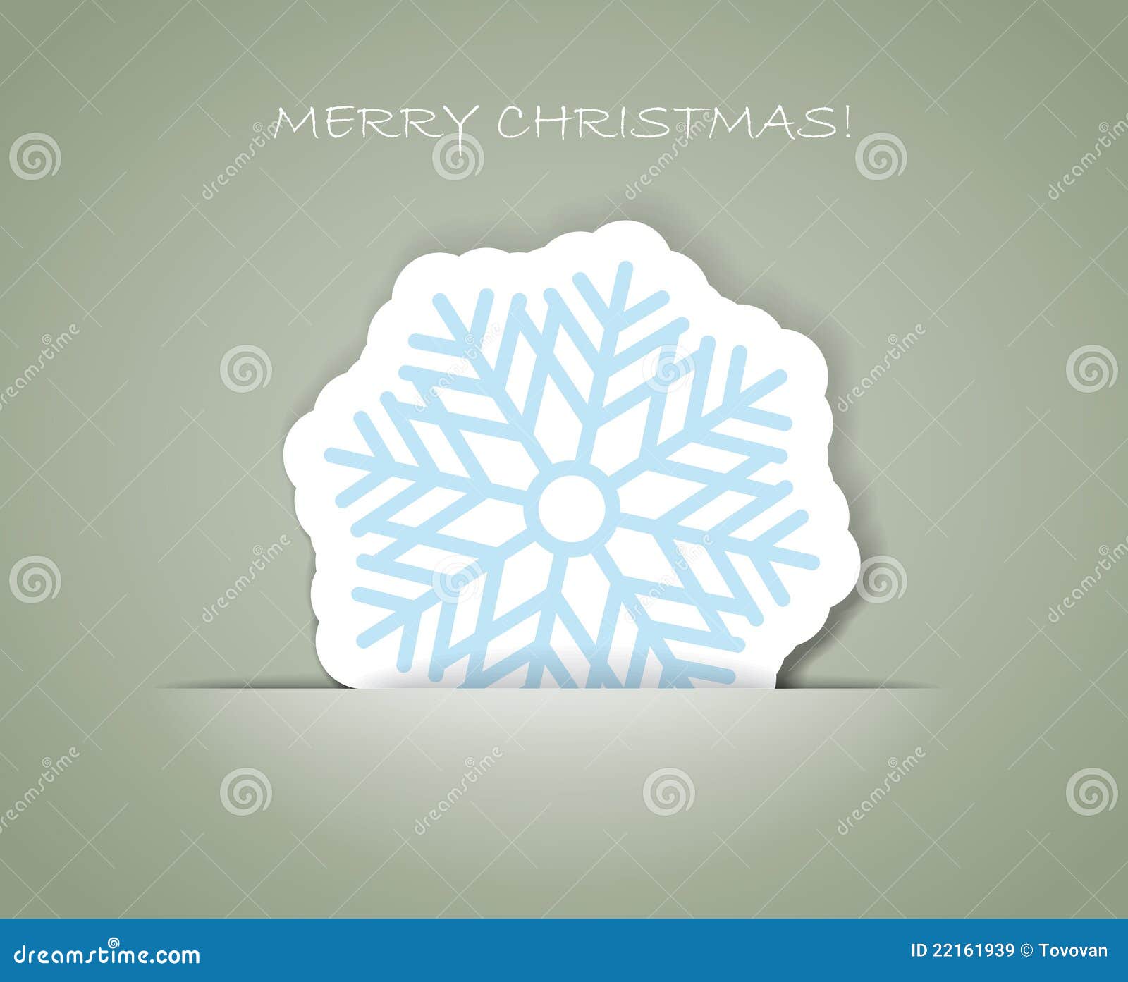 Christmas Card with Snowflake Stock Vector - Illustration of holiday ...