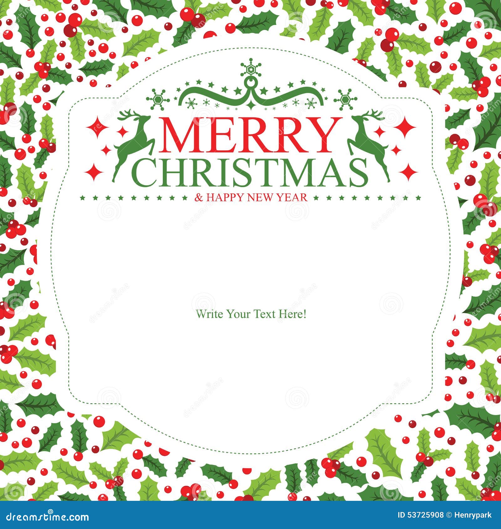 Christmas card template stock illustration. Illustration of celebrate ...