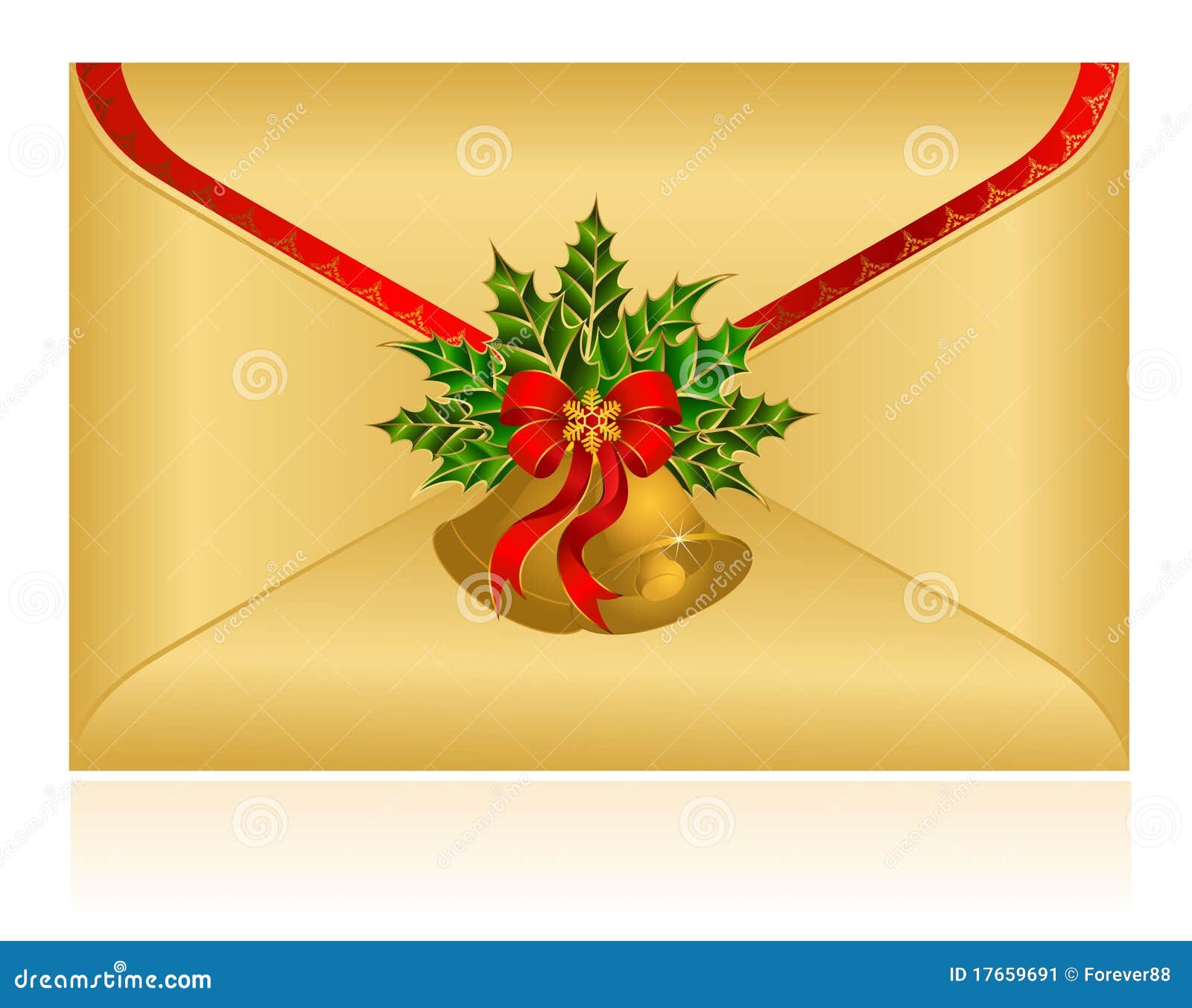 Christmas Celebratory Envelope Stock Vector - Illustration of paper ...