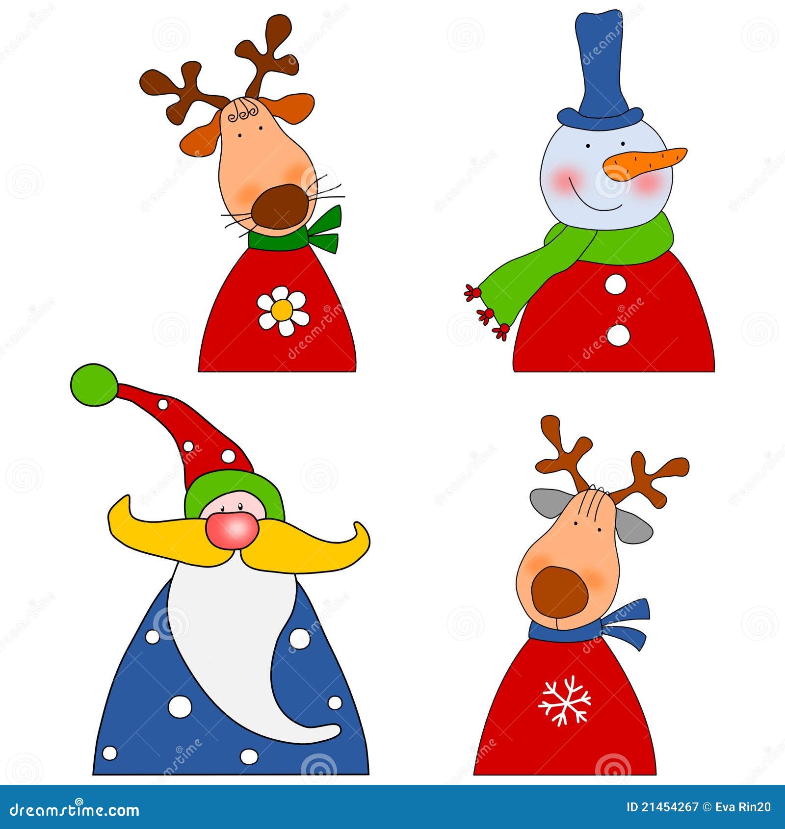 Christmas Characters Royalty Free Stock Photography - Image: 21454267