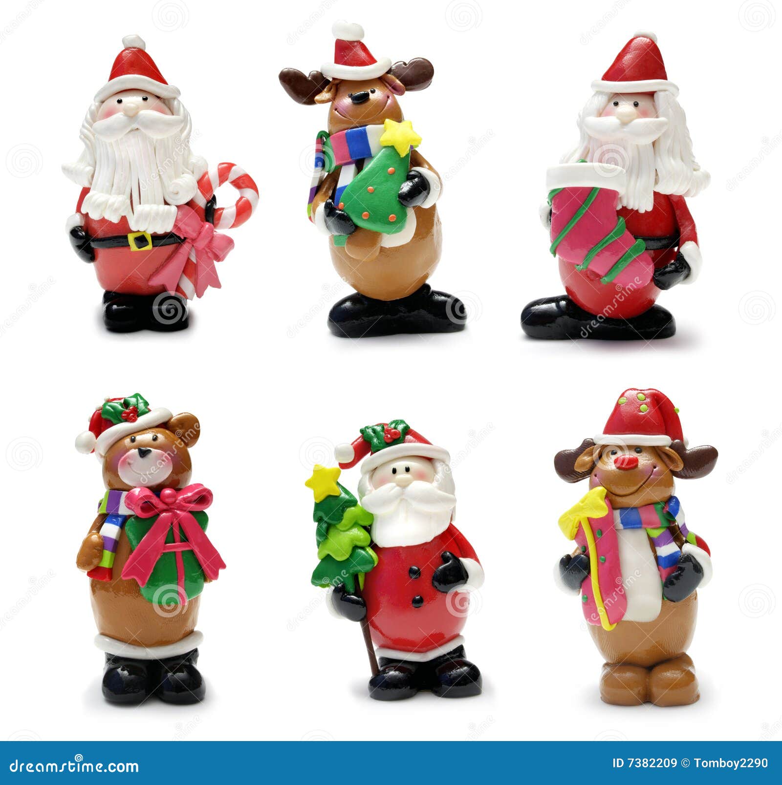 Christmas Characters Set stock image. Image of collection - 7382209