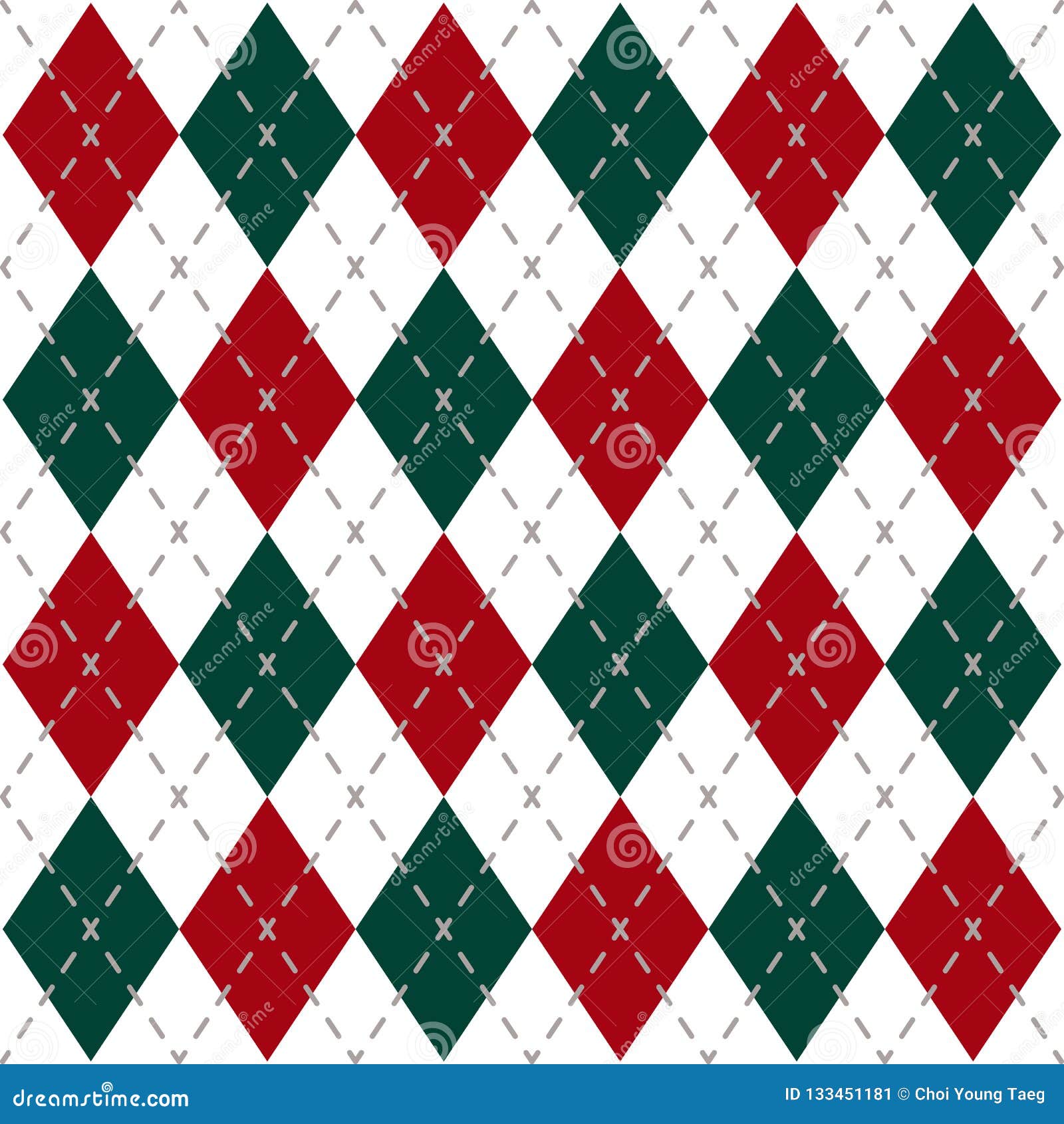 Christmas Check Pattern stock vector. Illustration of print - 133451181