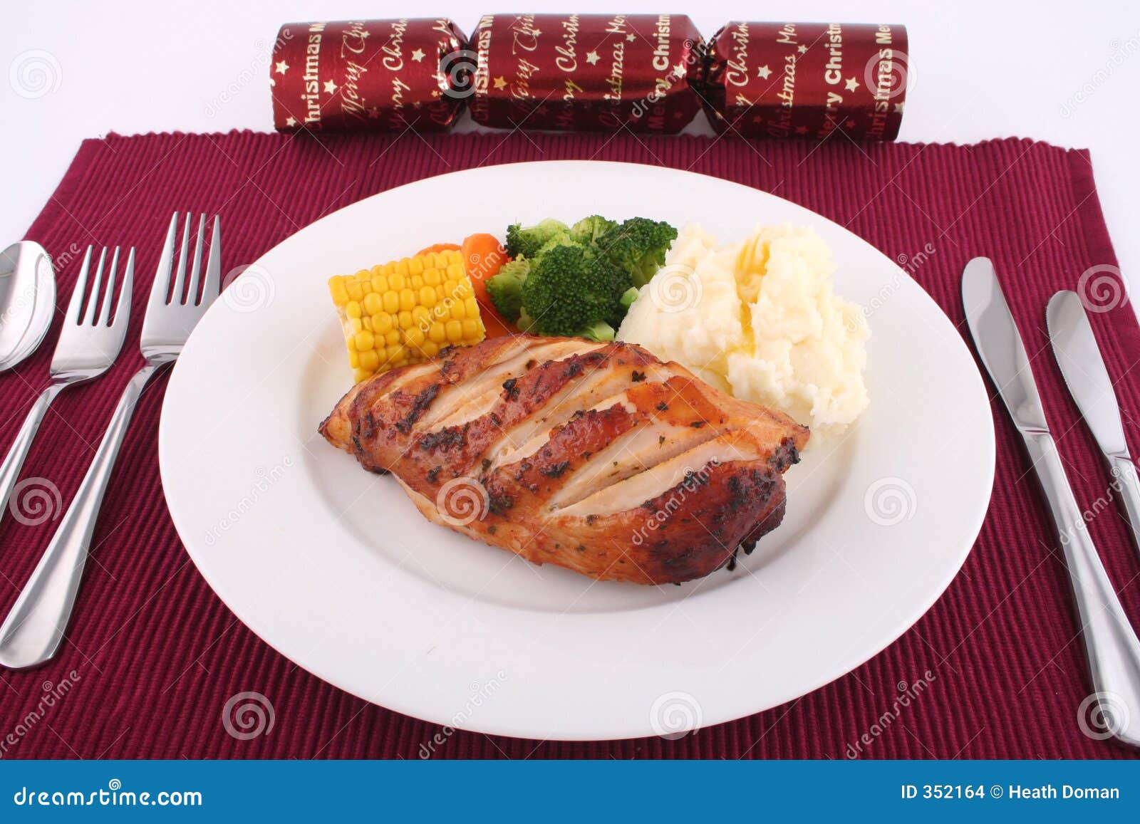 Christmas Chicken stock photo. Image of lunch, chicken - 352164