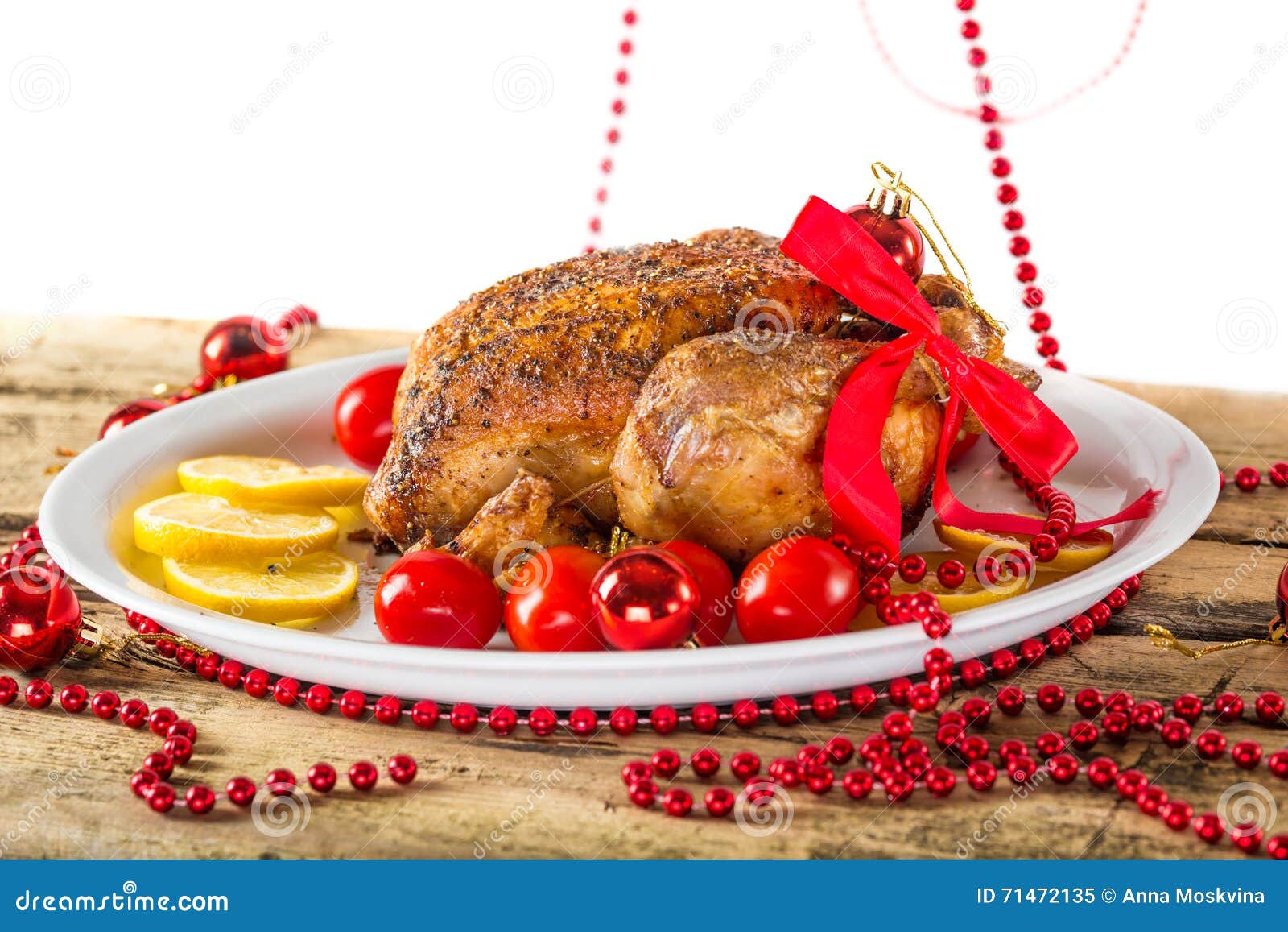Christmas chicken stock image. Image of dining, celebration - 71472135