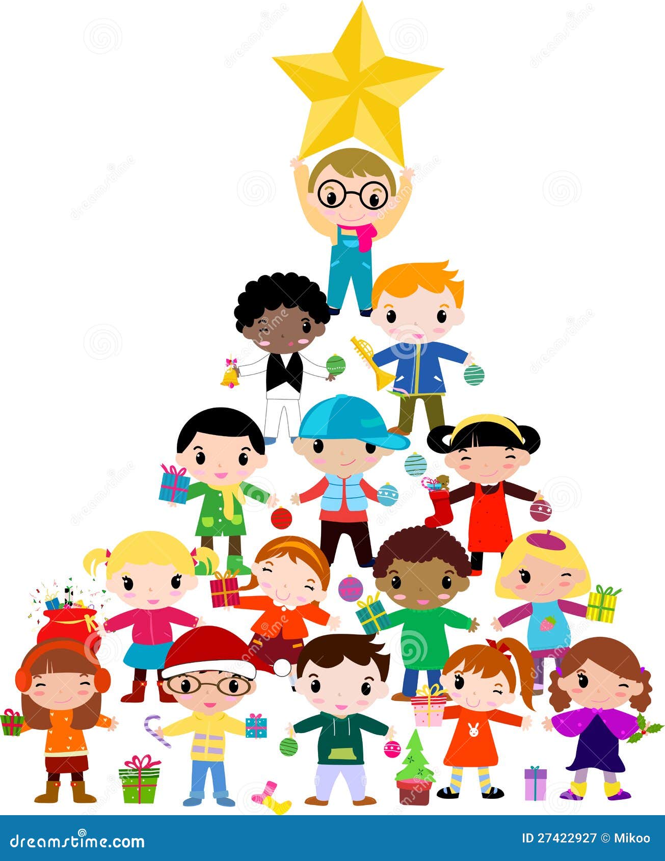 Christmas children stock vector. Illustration of boots - 27422927