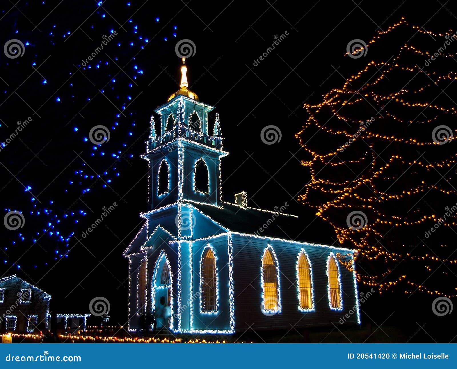 Christmas Church stock photo. Image of jesus, illumination - 20541420