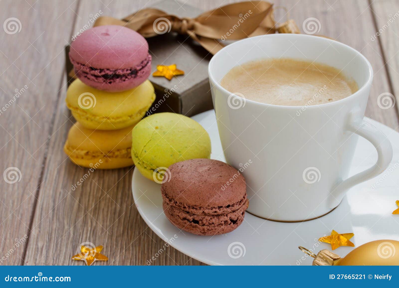 Christmas coffee break stock image. Image of french, happy - 27665221