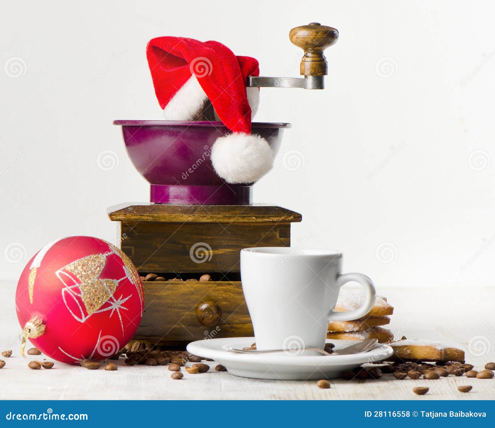 Christmas coffee grinder stock photo. Image of scented - 28116558