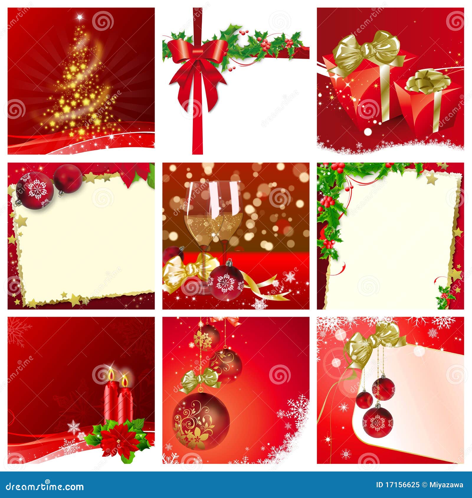 Christmas collage stock illustration. Illustration of decoration - 17156625