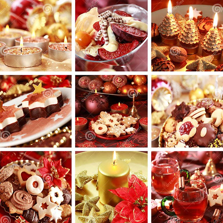 Christmas collage stock photo. Image of life, candles - 20020870
