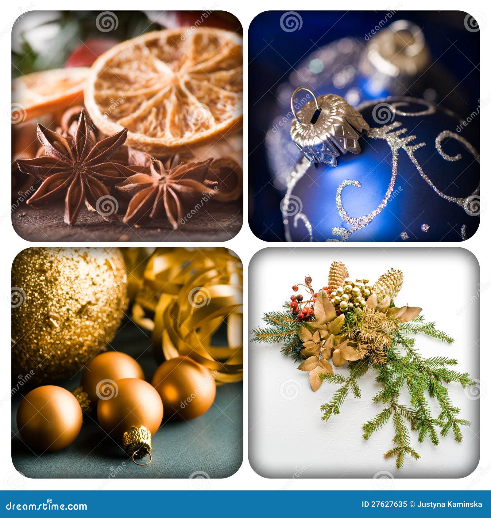 Christmas collage stock image. Image of night, seasonal - 27627635
