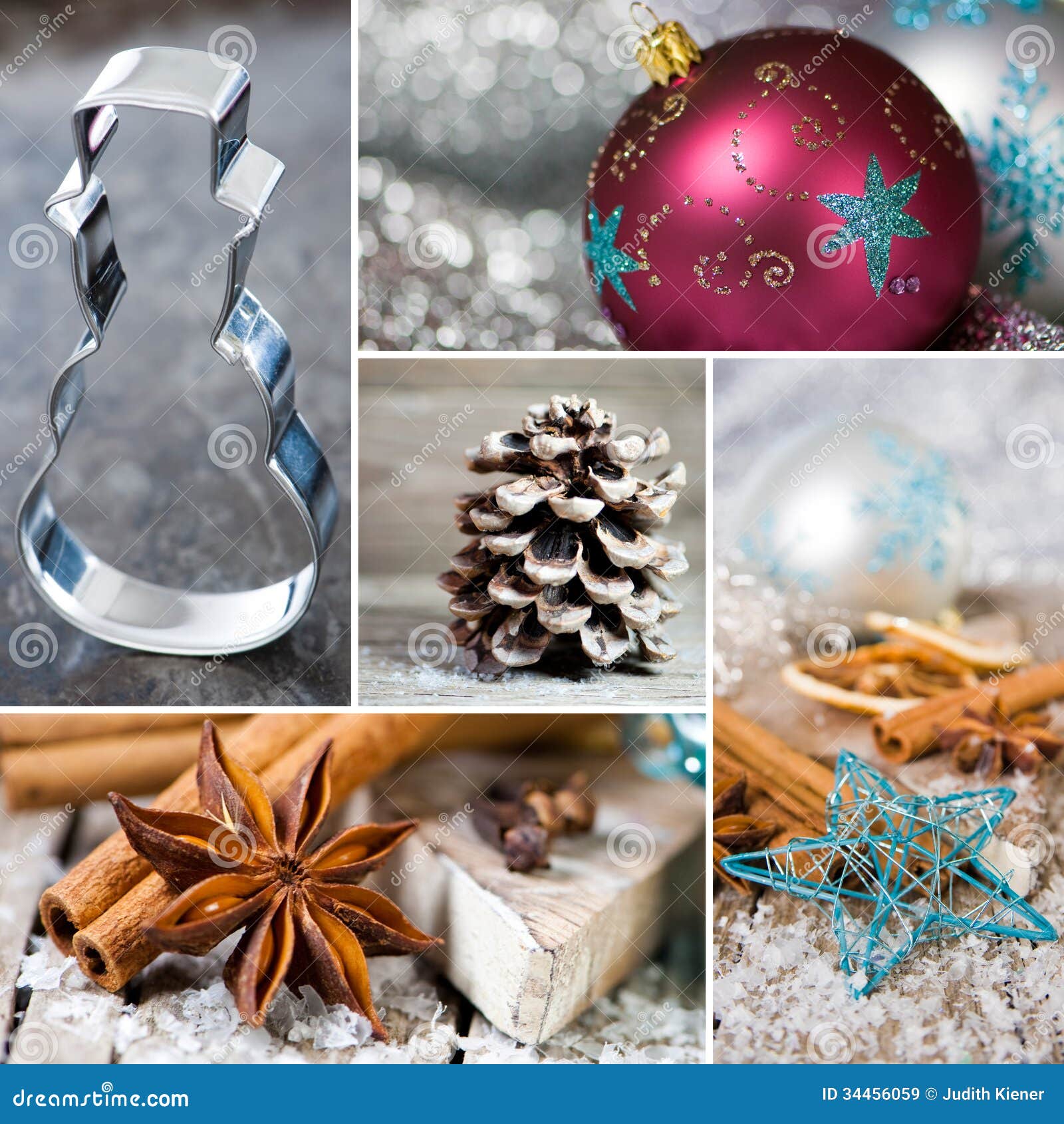 Christmas collage stock image. Image of lucky, cones - 34456059