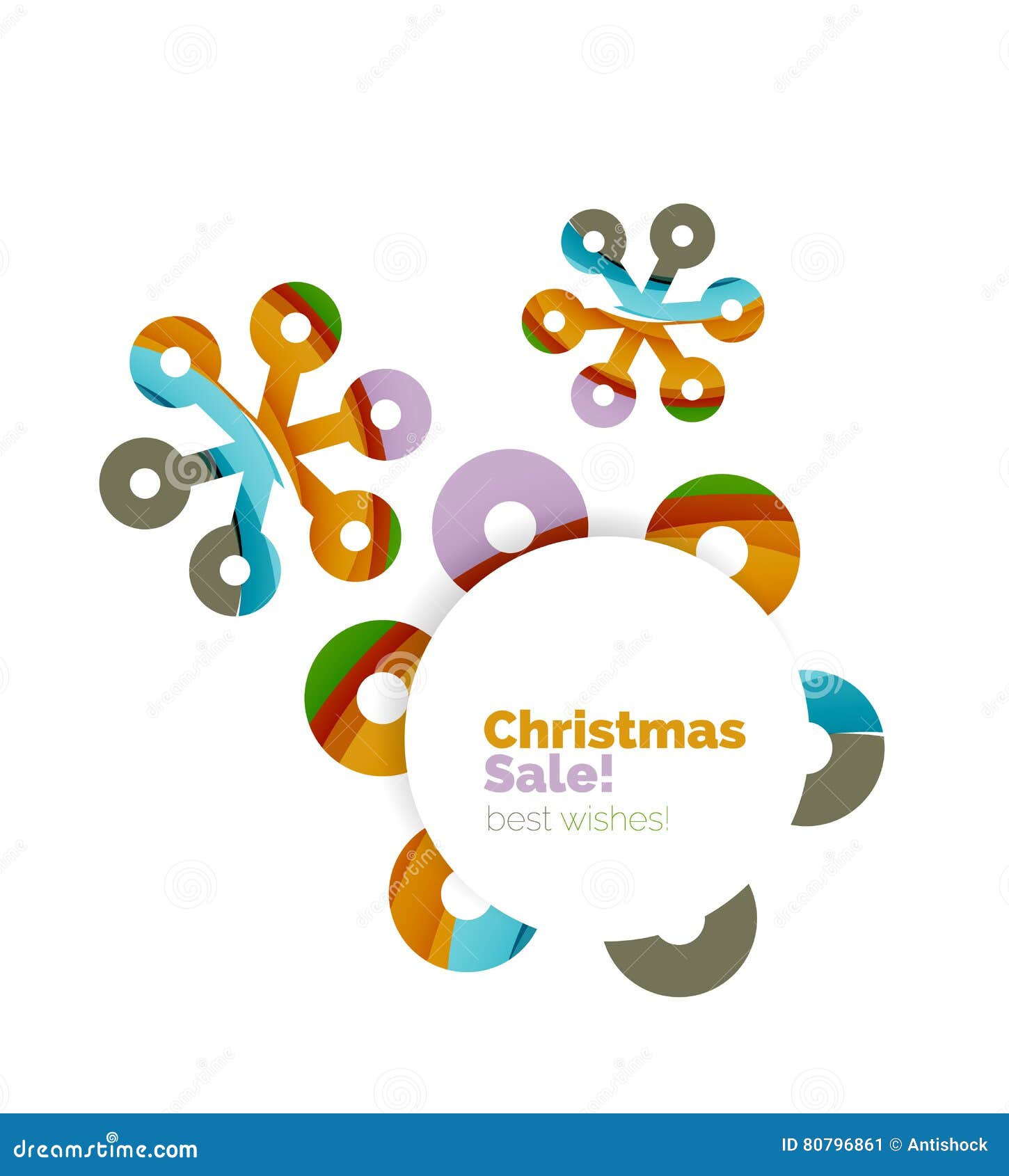 Christmas Colorful Geometric Abstract Background Stock Vector ...