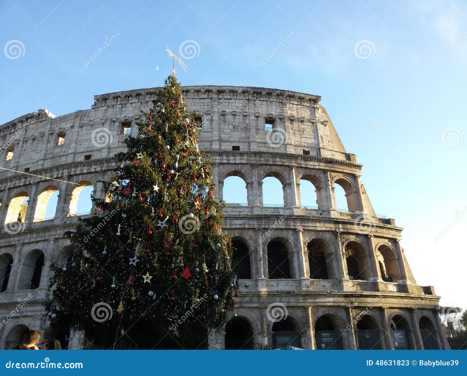 Christmas colosseum stock image. Image of colosseum, sunset - 48631823
