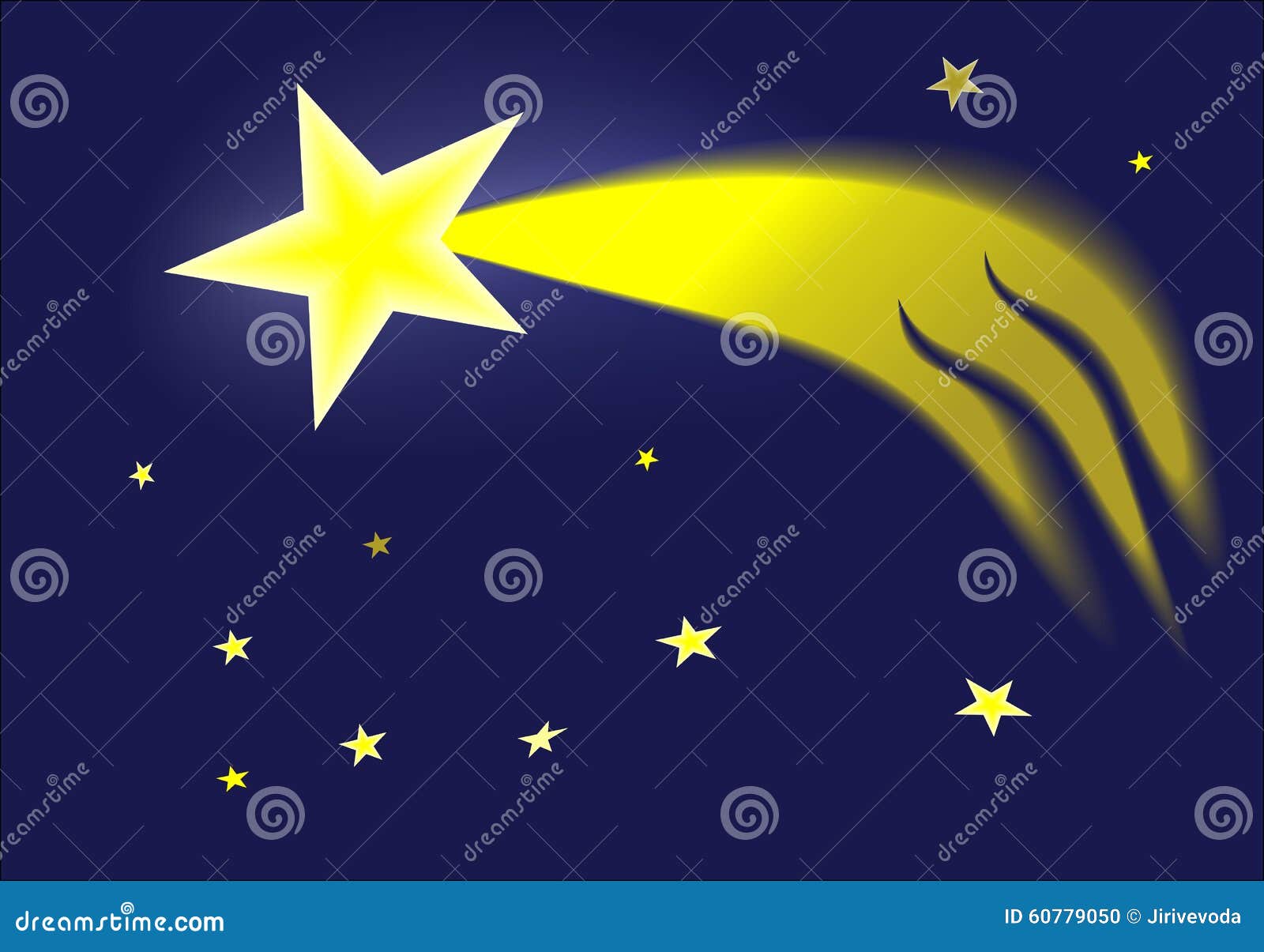 Christmas comet stock illustration. Illustration of night - 60779050