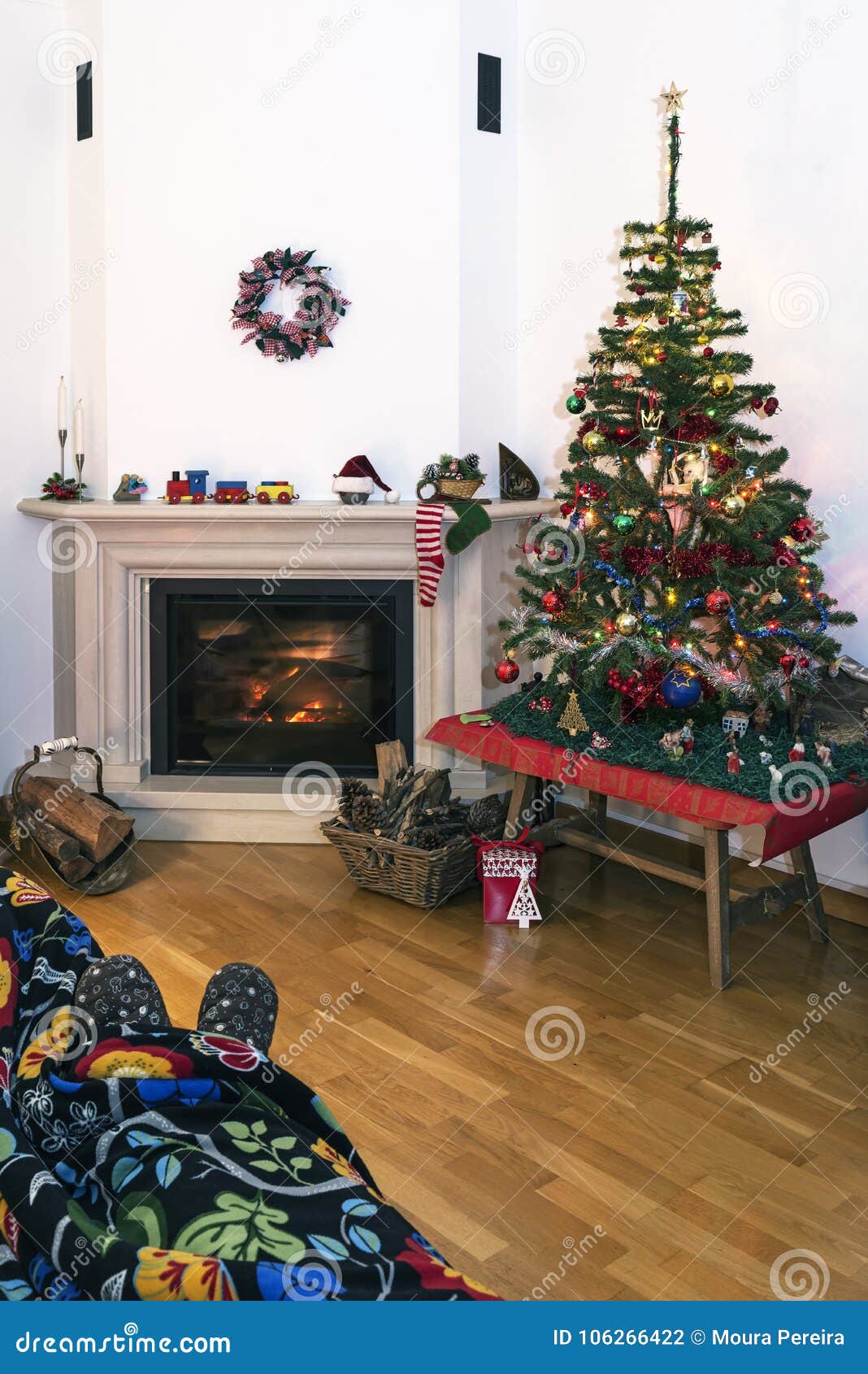 Christmas Comfort -Break Time in the Comfort of the Hearth in the ...