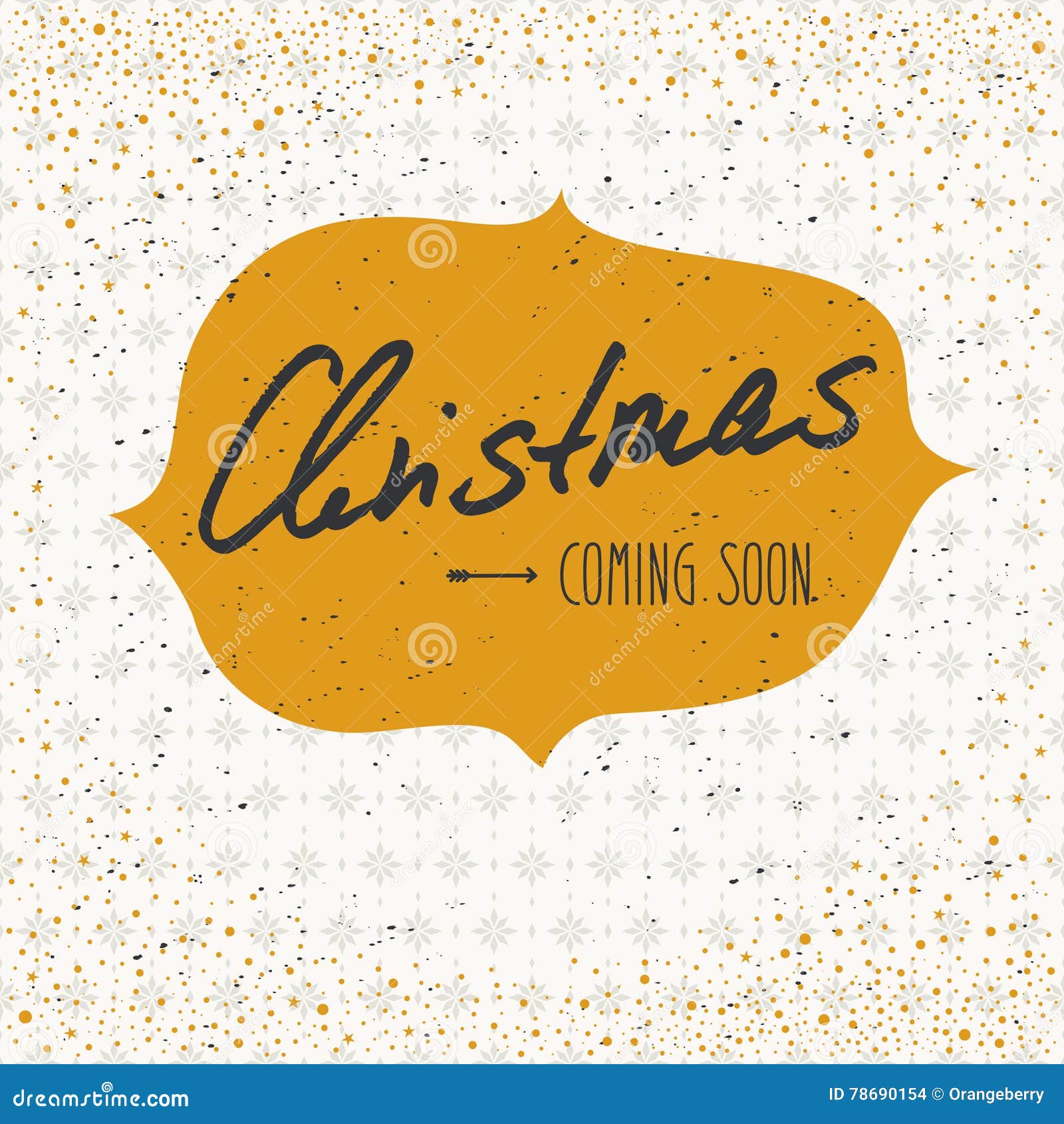 Christmas coming soon stock vector. Illustration of soon - 78690154