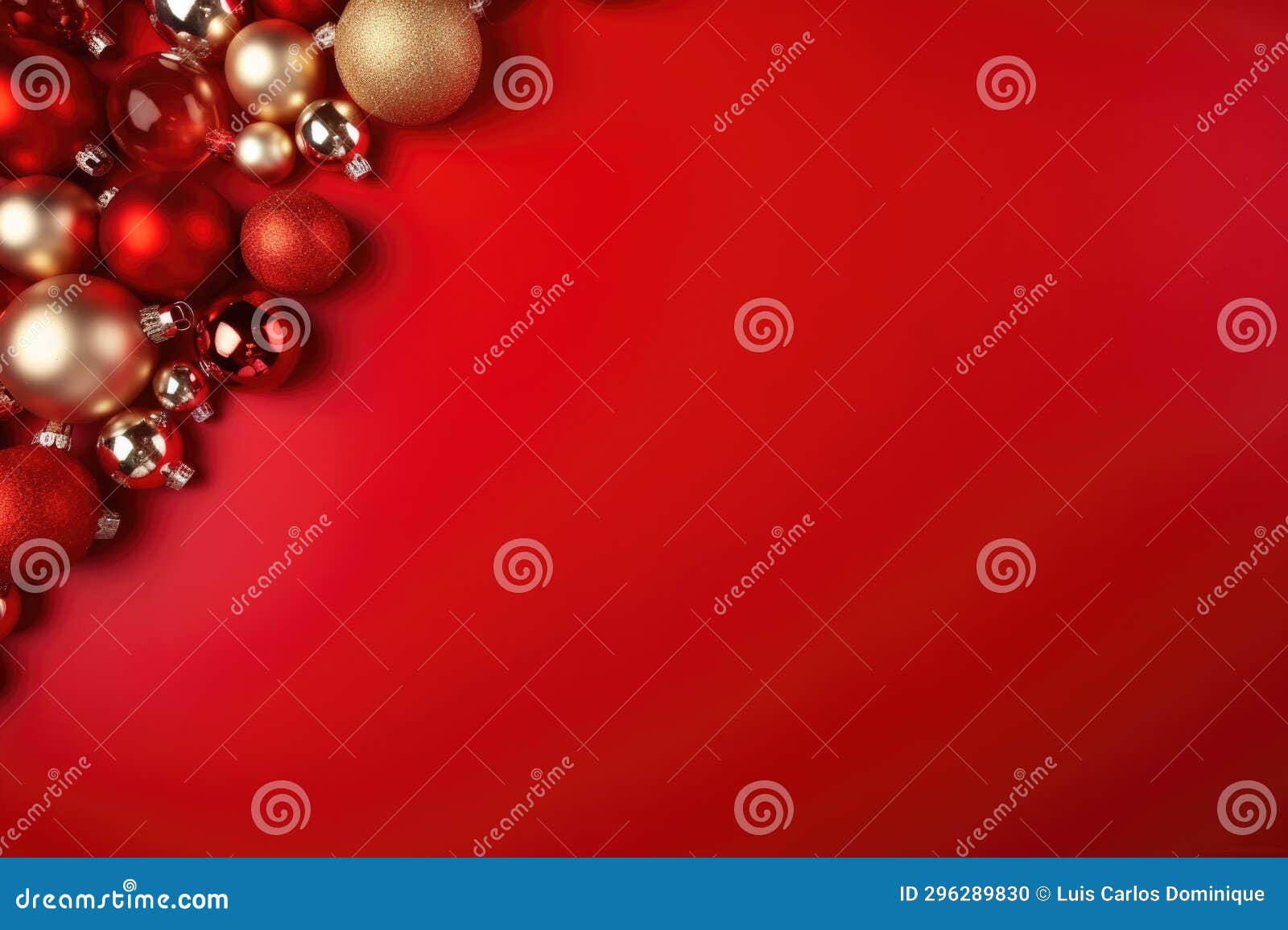 Christmas Composition Background for Greeting Cards, Announcements or ...