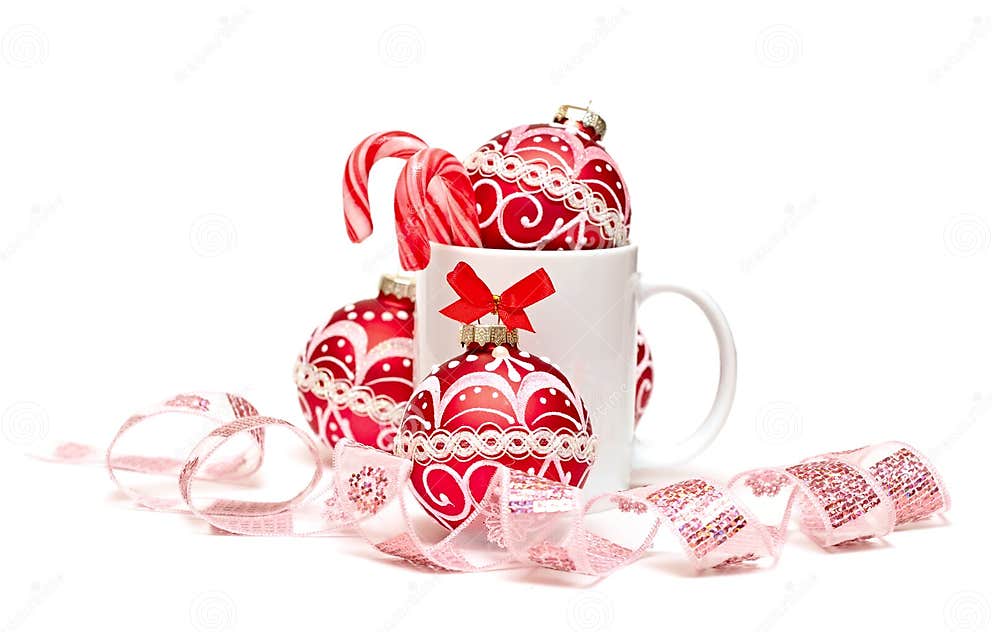 Christmas Composition with Candies Stock Image - Image of frost ...