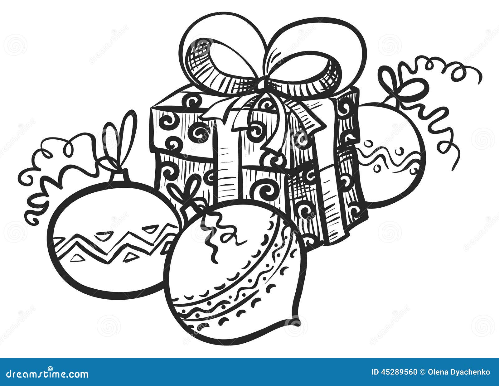 Christmas composition stock illustration. Illustration of christmas ...