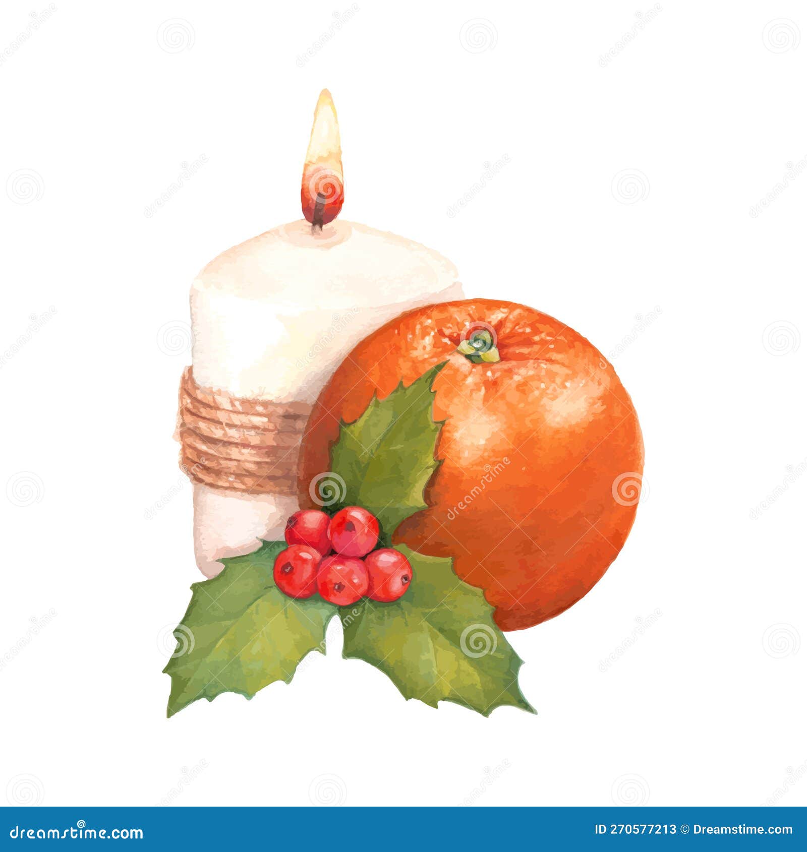 Christmas Composition Hand Drawing Stock Vector - Illustration of ...