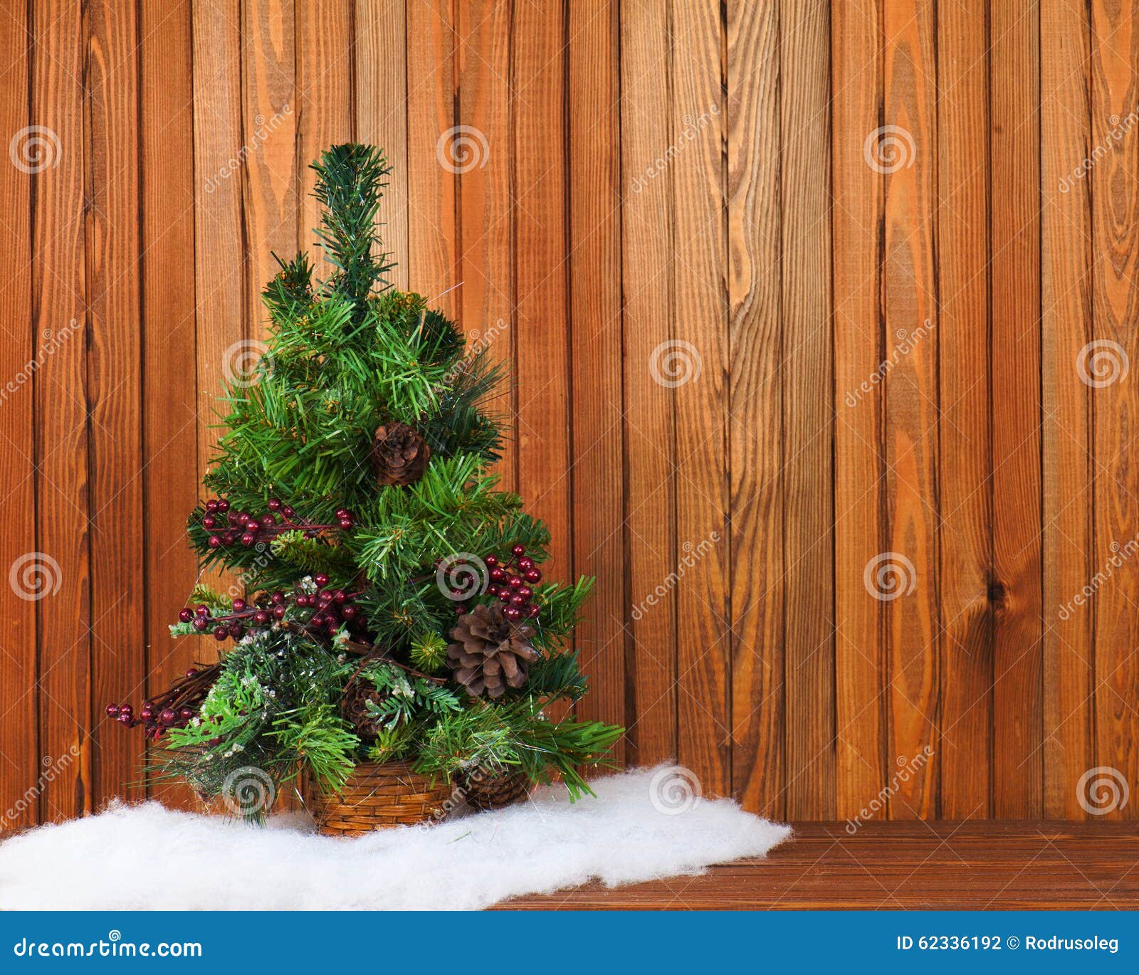 Christmas Composition from Pine Tree and Decorations. Stock Photo ...