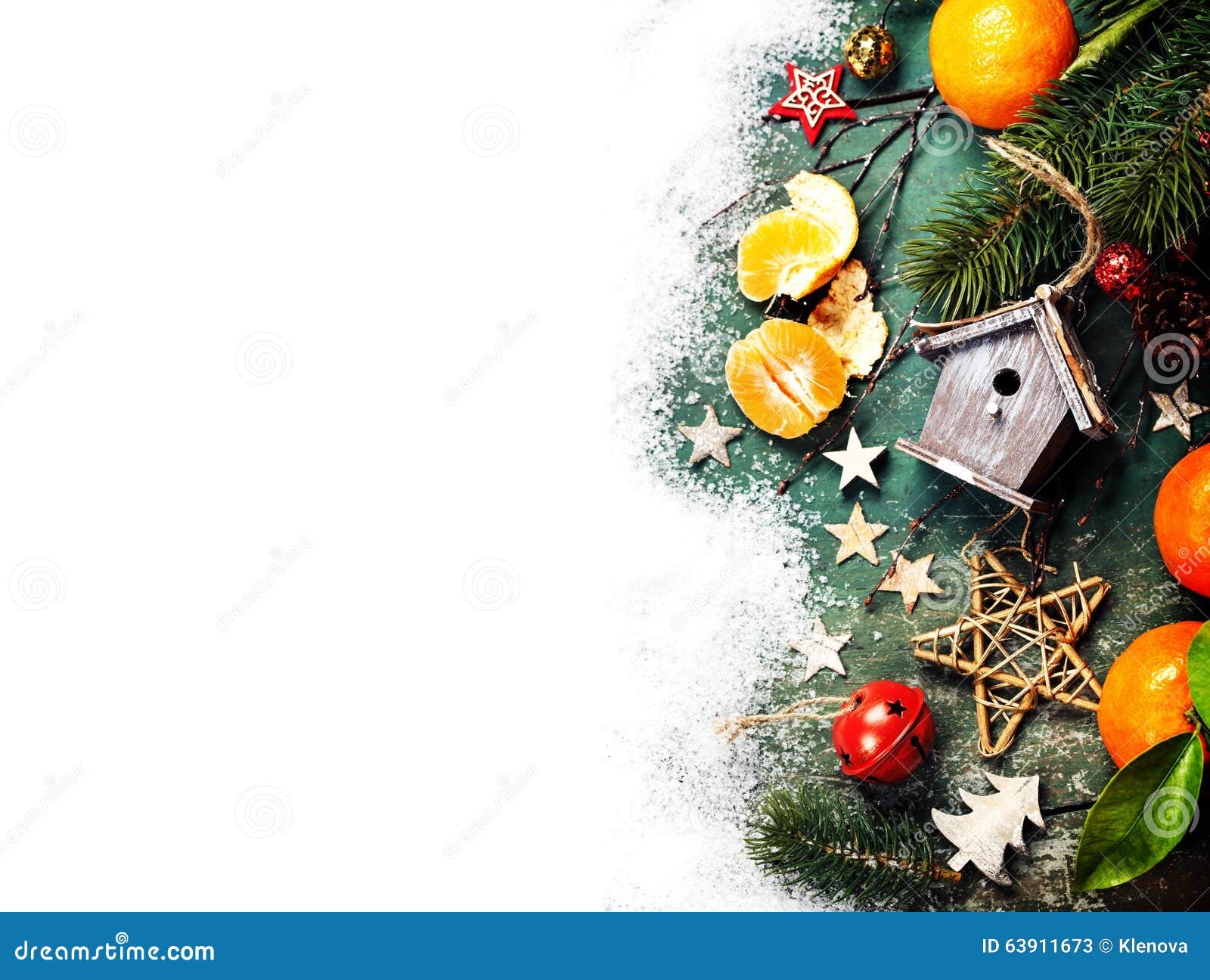 Christmas composition stock image. Image of sample, ribbon - 63911673