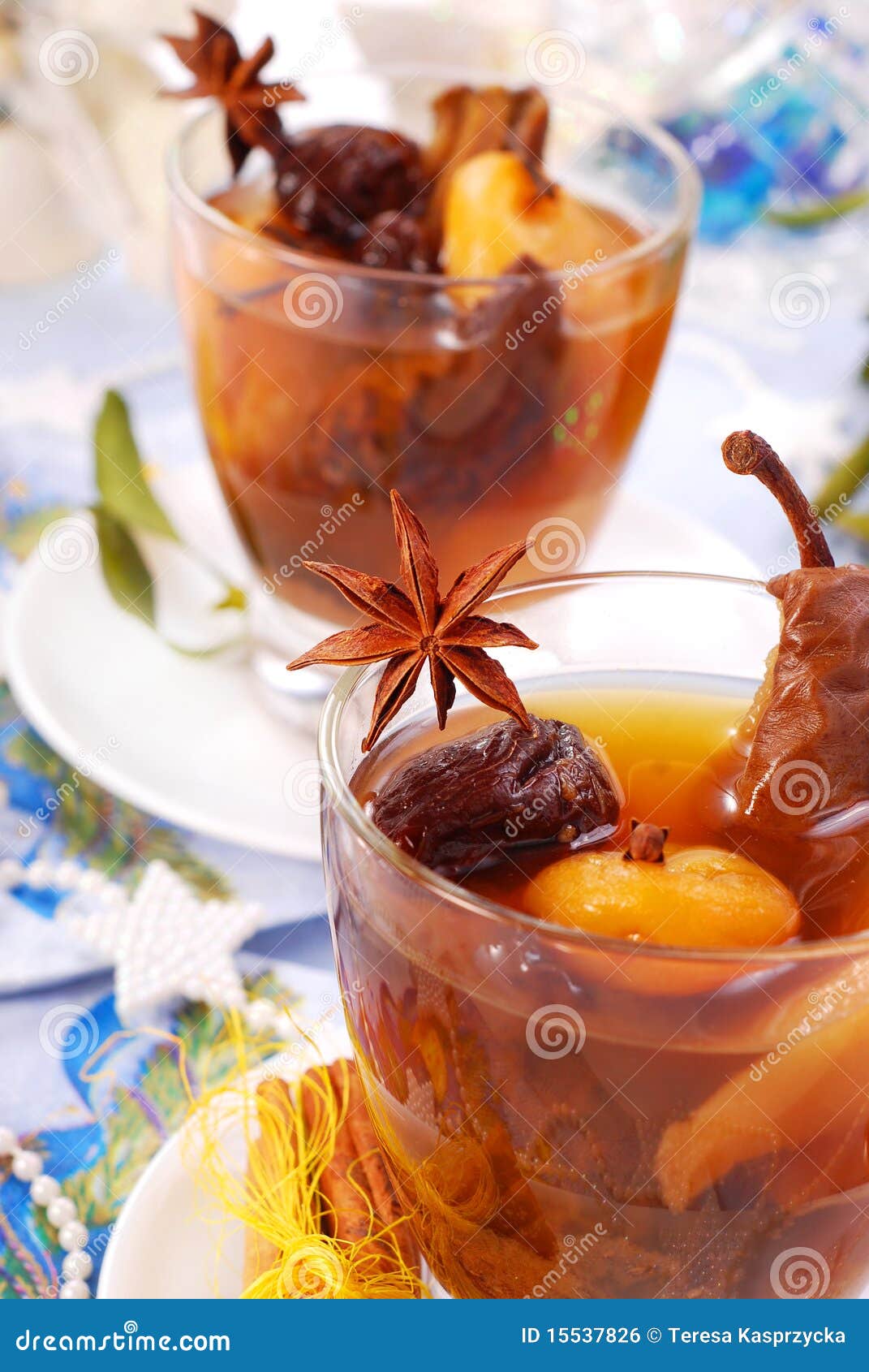 Christmas Compote of Dried Fruits Stock Photo - Image of apple, polish ...